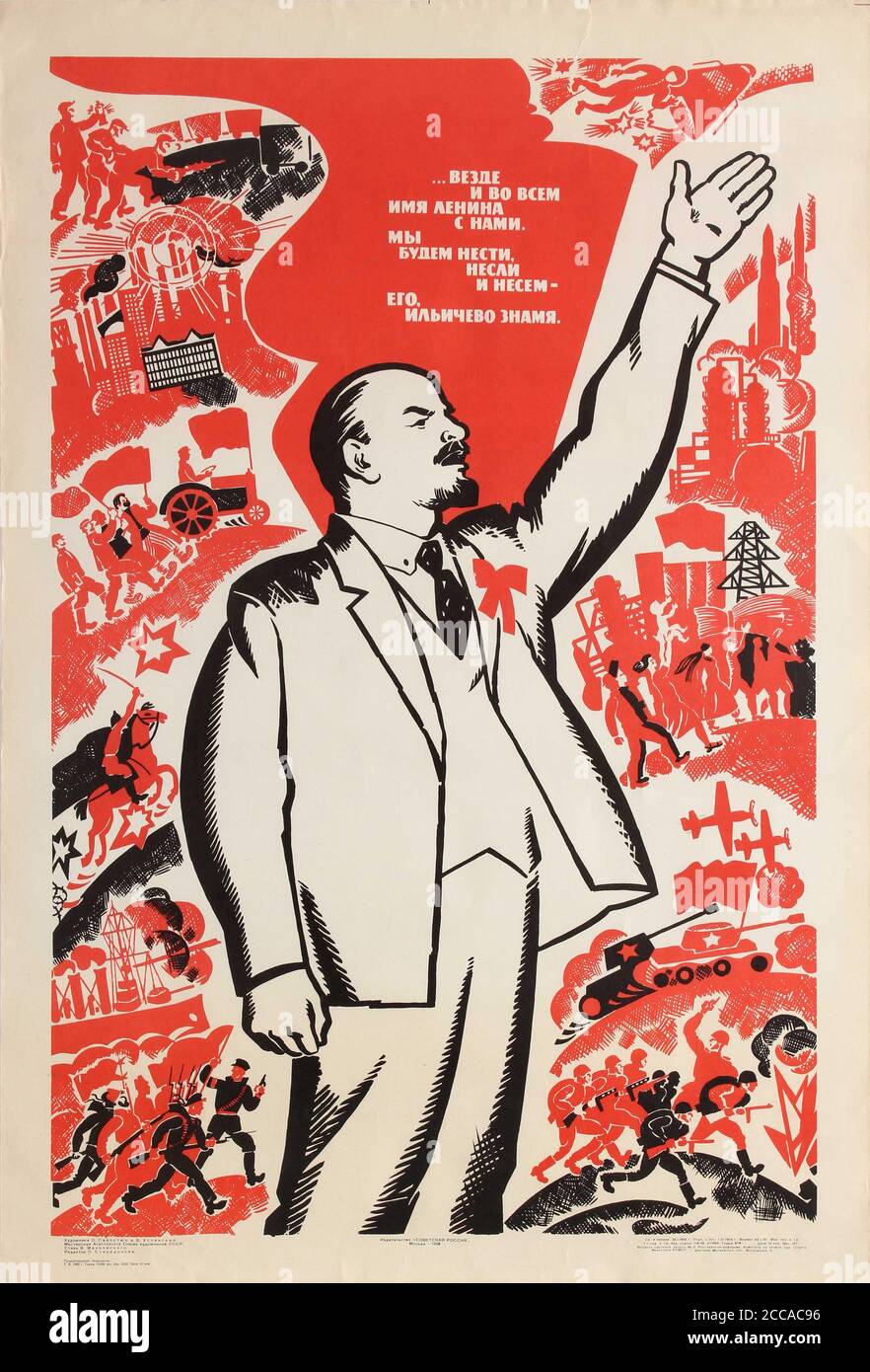 Lenin 1917 poster hi-res stock photography and images - Alamy