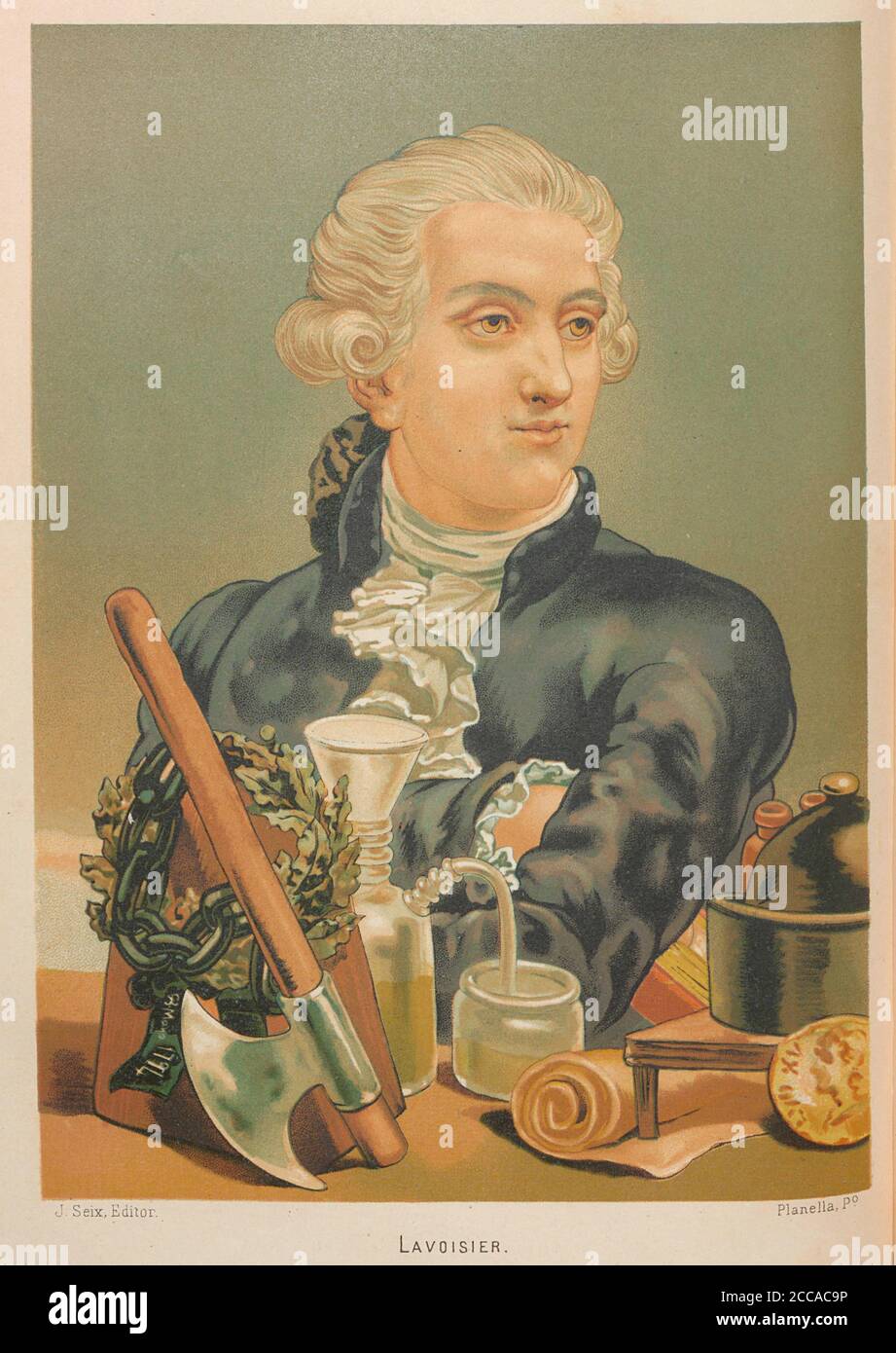 Portrait of Antoine-Laurent Lavoisier (1743-1794). Museum: PRIVATE ...