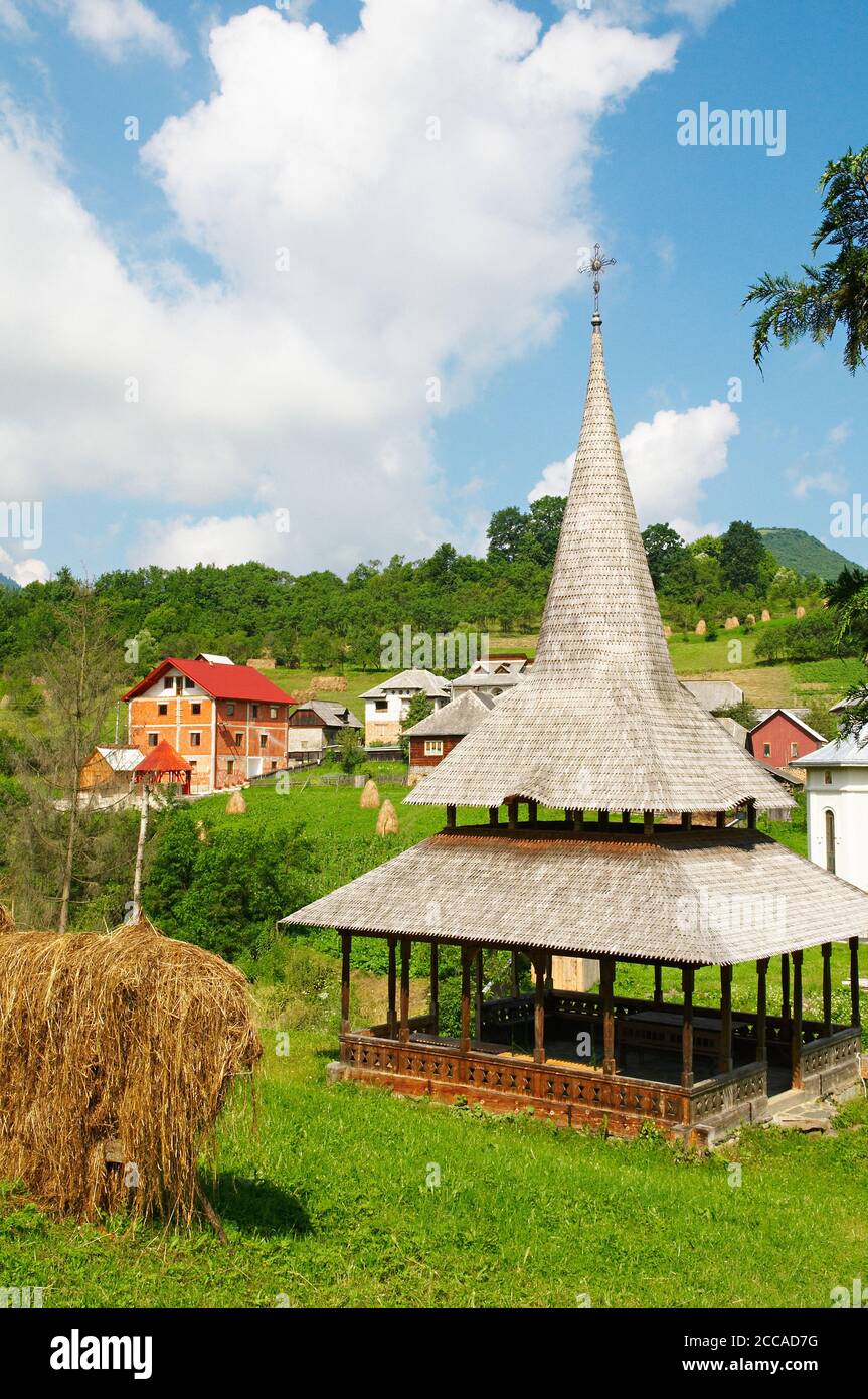 Romania, Maramures, Carpates, region of wooden village Stock Photo - Alamy