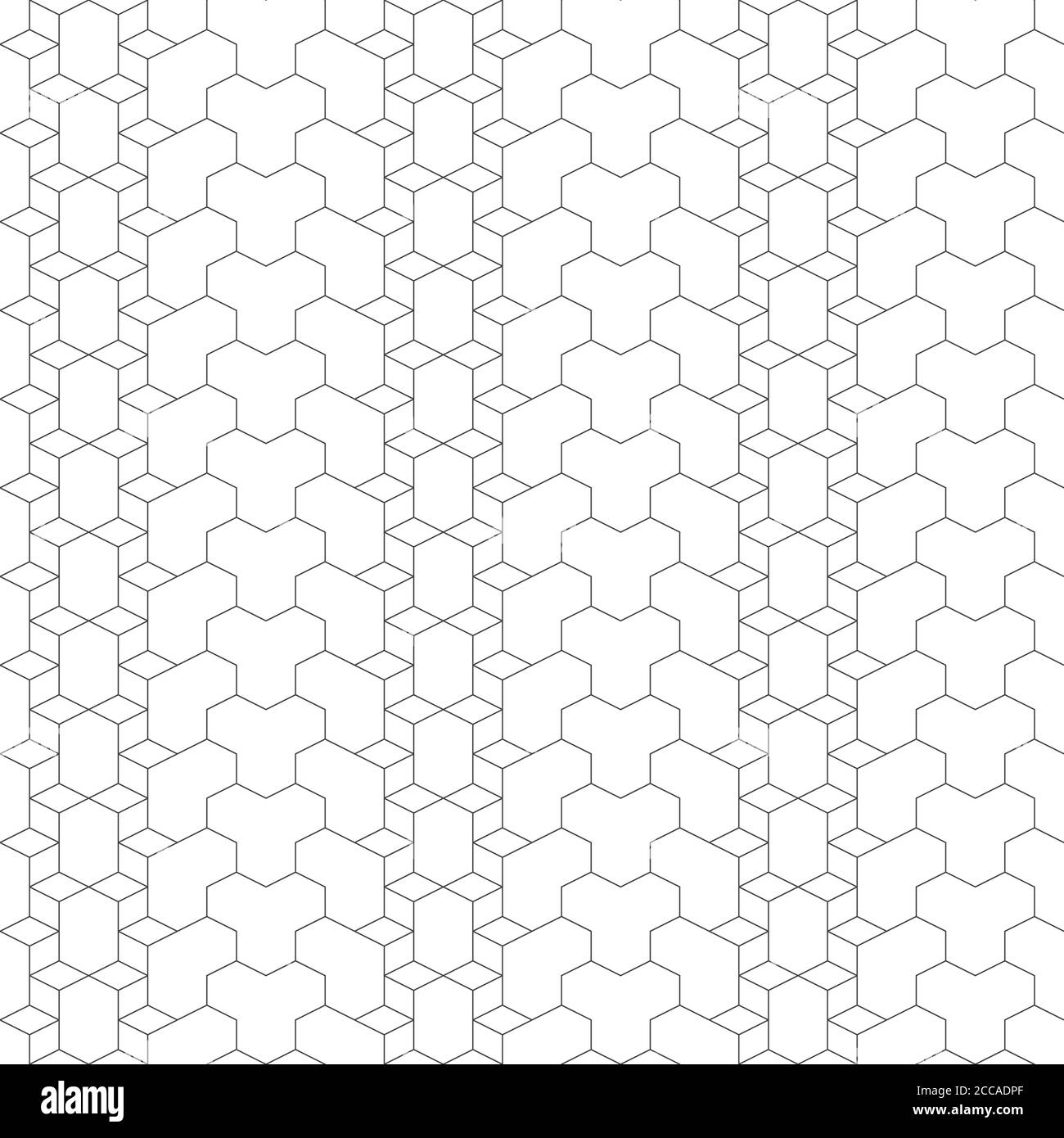 Continuous hexagonal design Stock Vector Images - Alamy