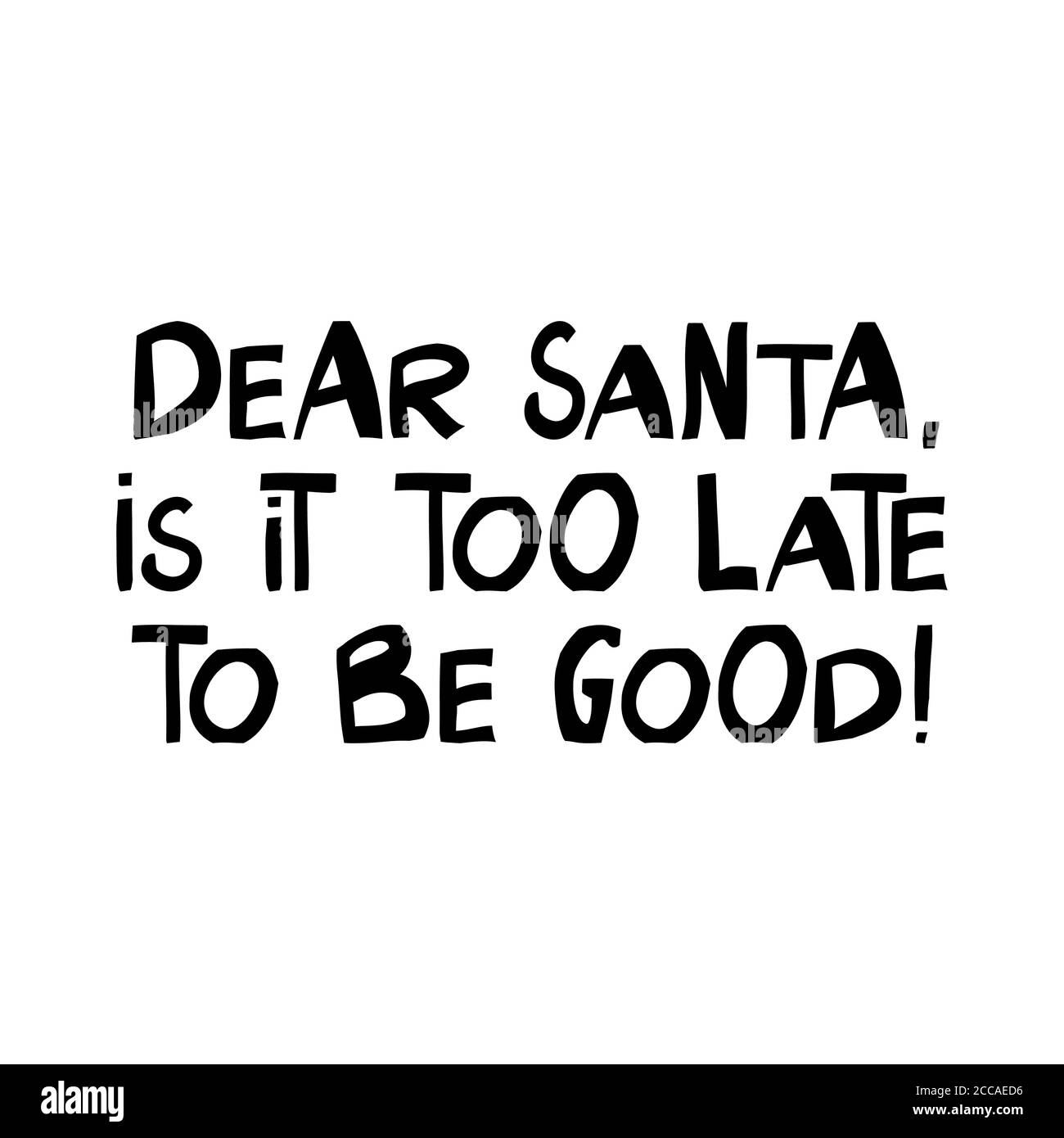 Dear santa merry christmas Stock Vector Images - Alamy