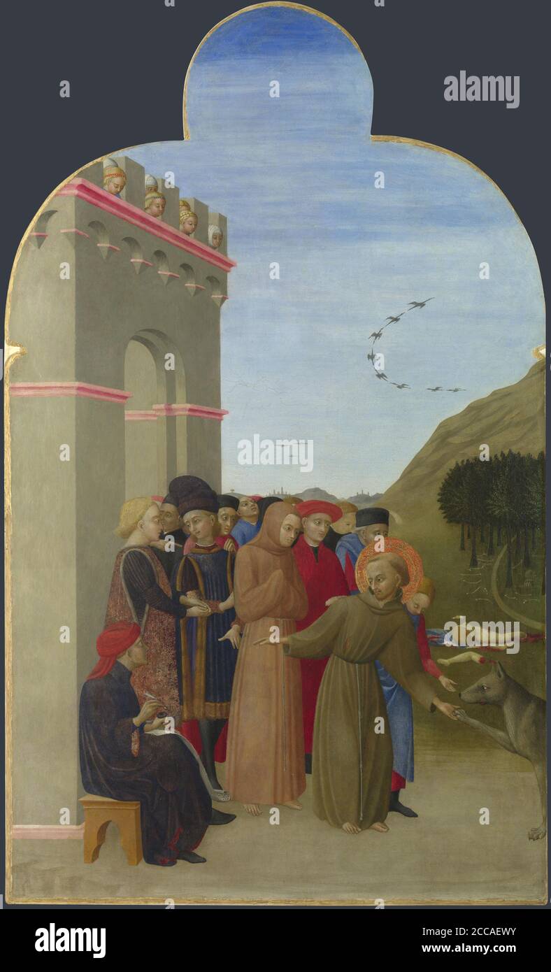 The Wolf of Gubbio (From Borgo del Santo Sepolcro Altarpiece). Museum ...