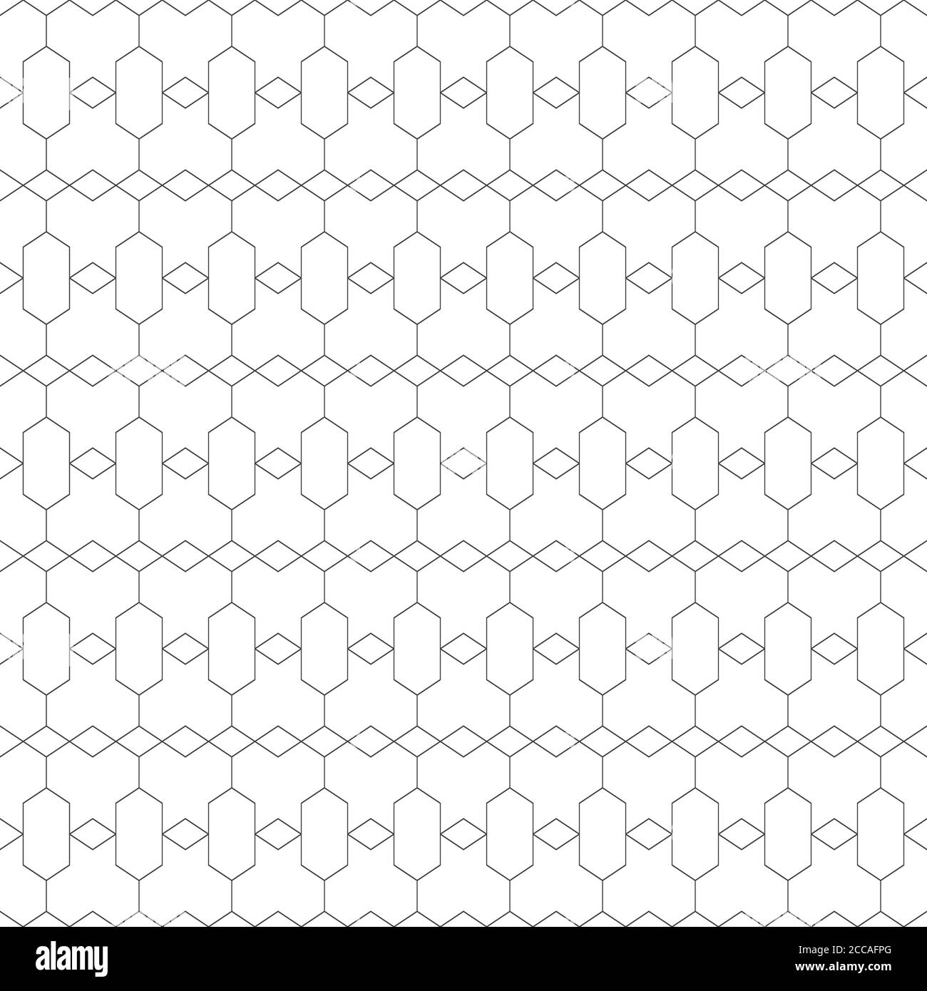 Continuous hexagonal design Cut Out Stock Images & Pictures - Alamy