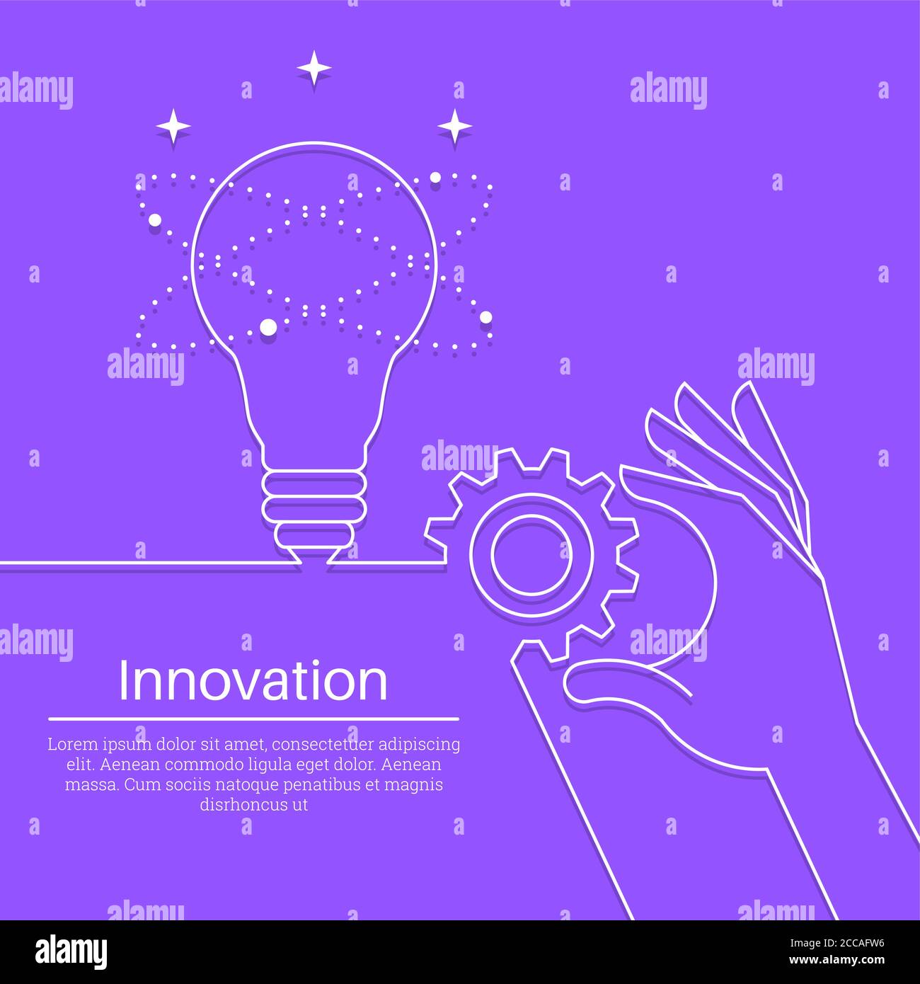 The hand of the businessman builds business the idea. Innovative ...