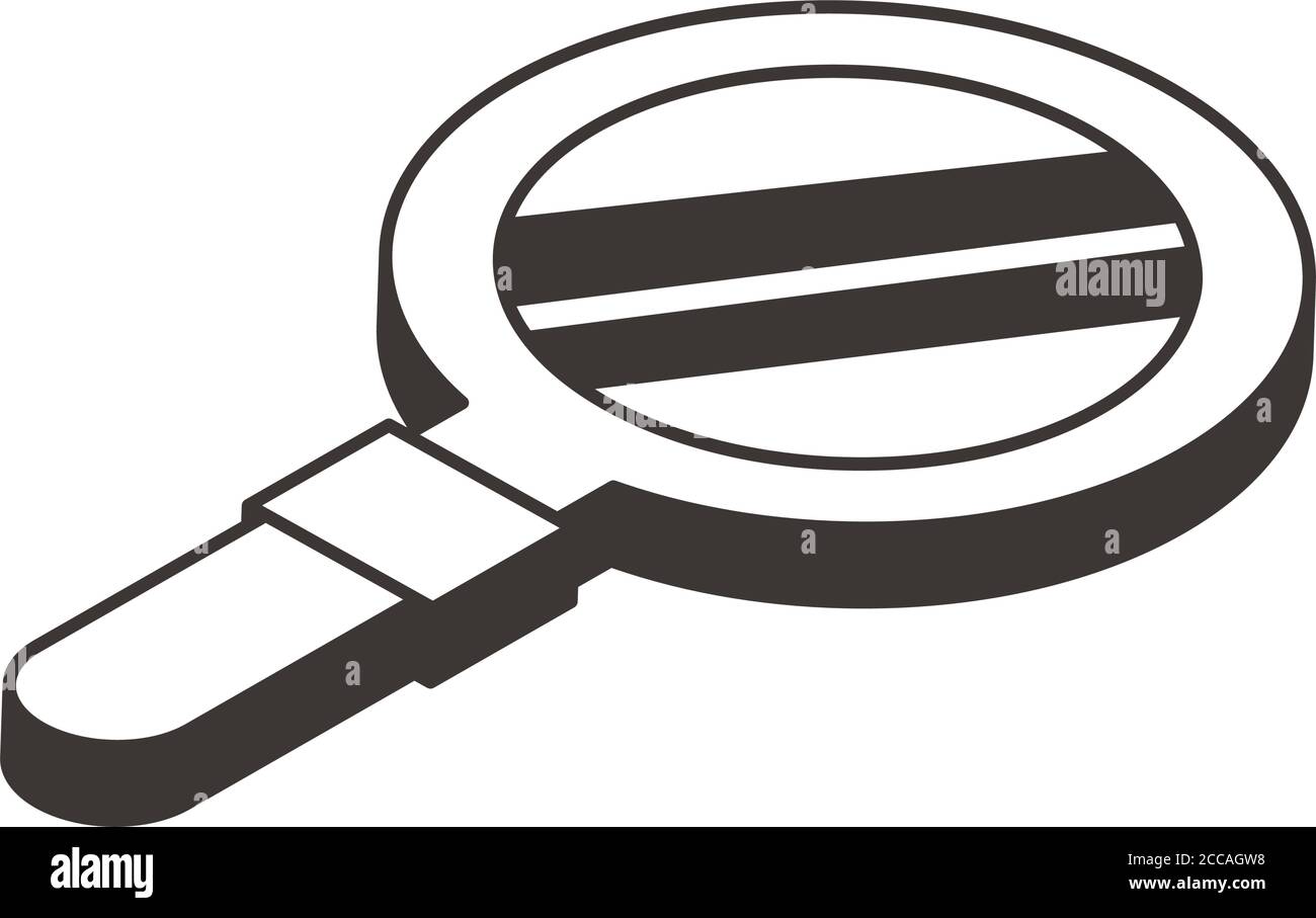 magnifying glass line style icon vector illustration design Stock ...