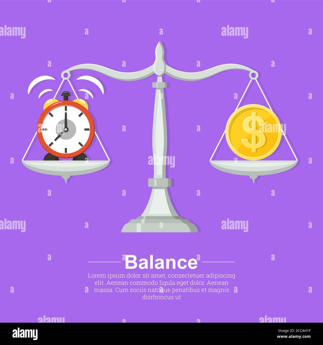 Money balance scales Stock Vector Images - Alamy
