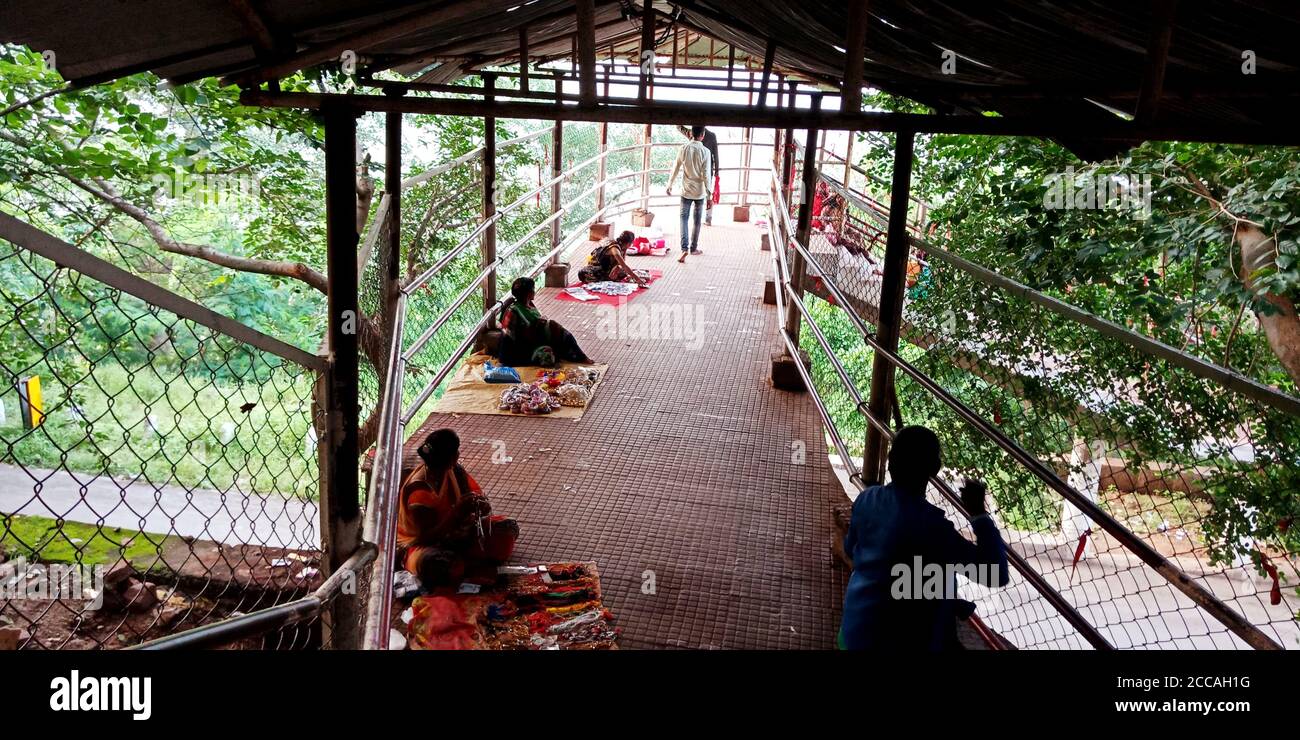 DISTRICT SATNA, MAIHAR CITY, INDIA - SEPTEMBER 12, 2019: asian poor ...