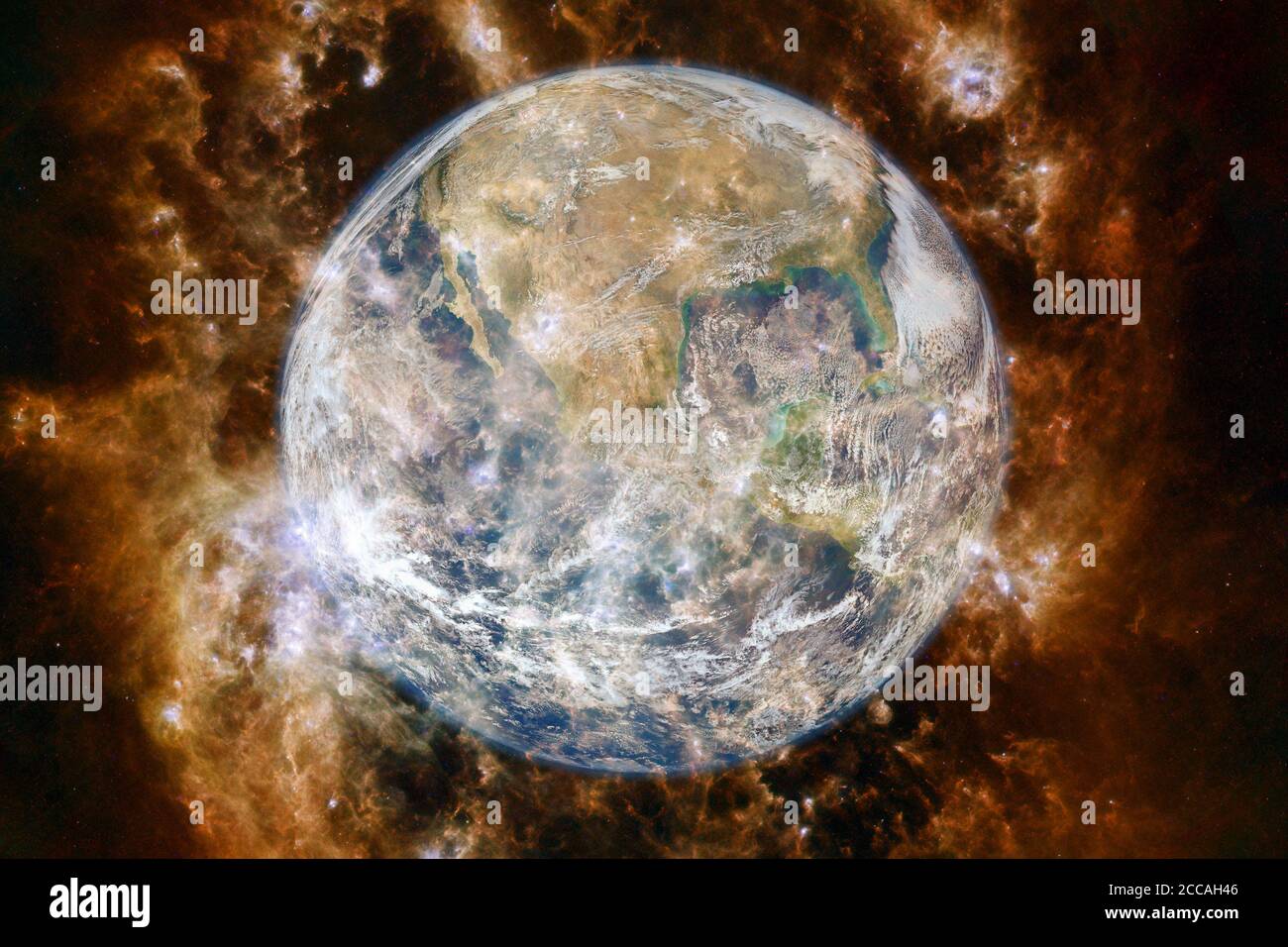 Earth. Solar system. Awesome print for wallpaper. Elements of this ...