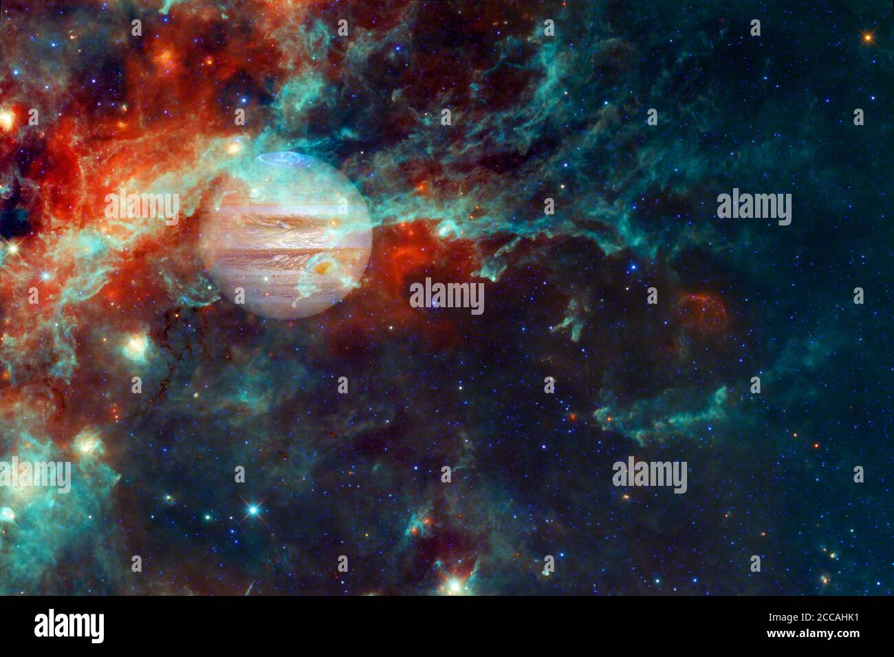 Jupiter. Solar system. Cosmos art. Elements of this image furnished by ...