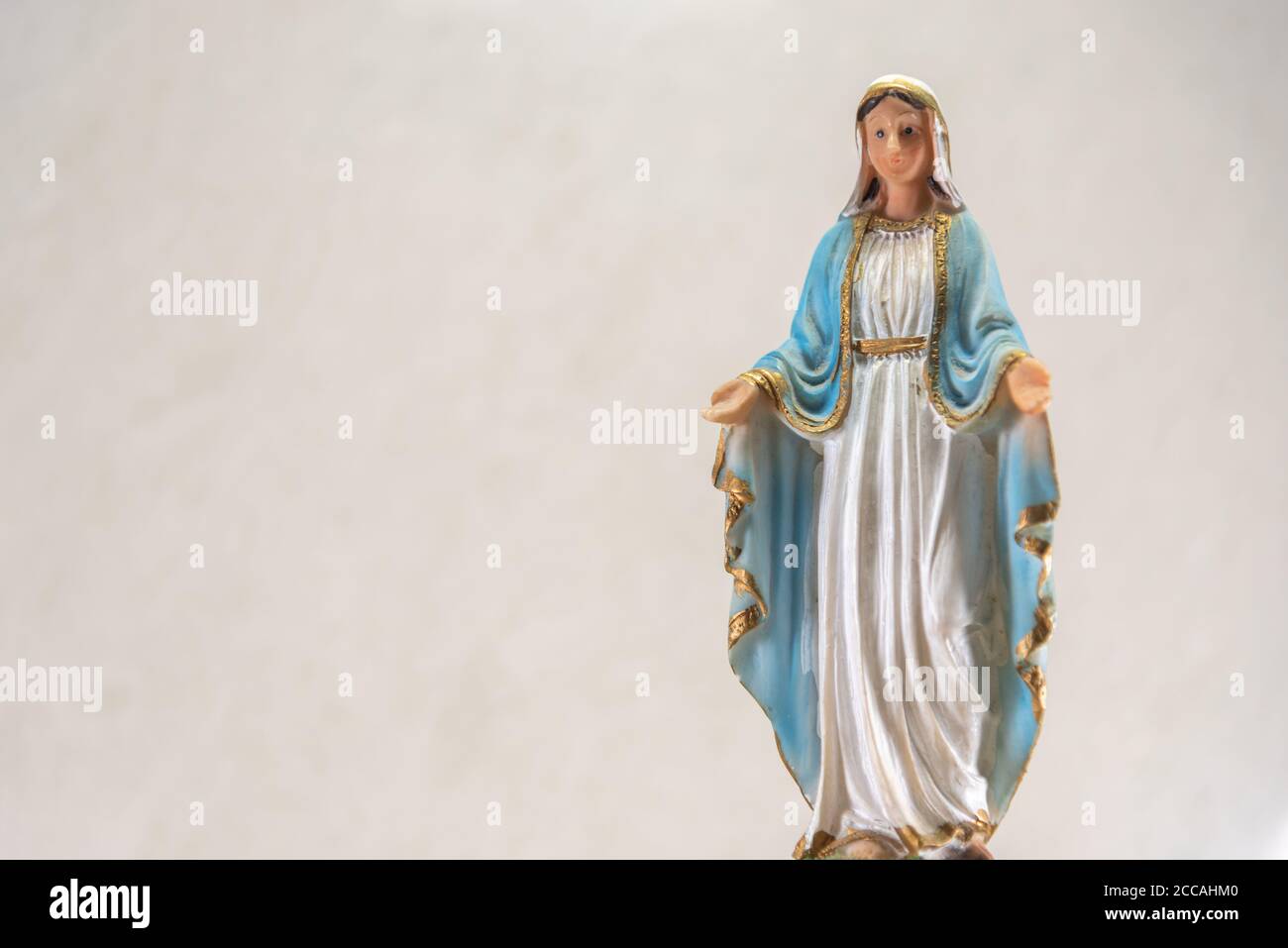 Symbolism and religiosity. Image of saint of the catholic church ...
