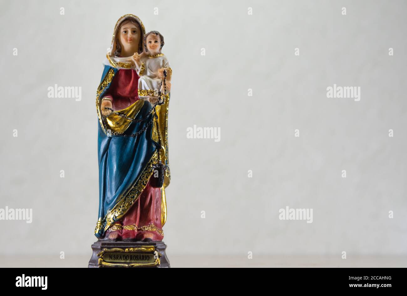 Symbolism and religiosity. Image of saint of the catholic church ...