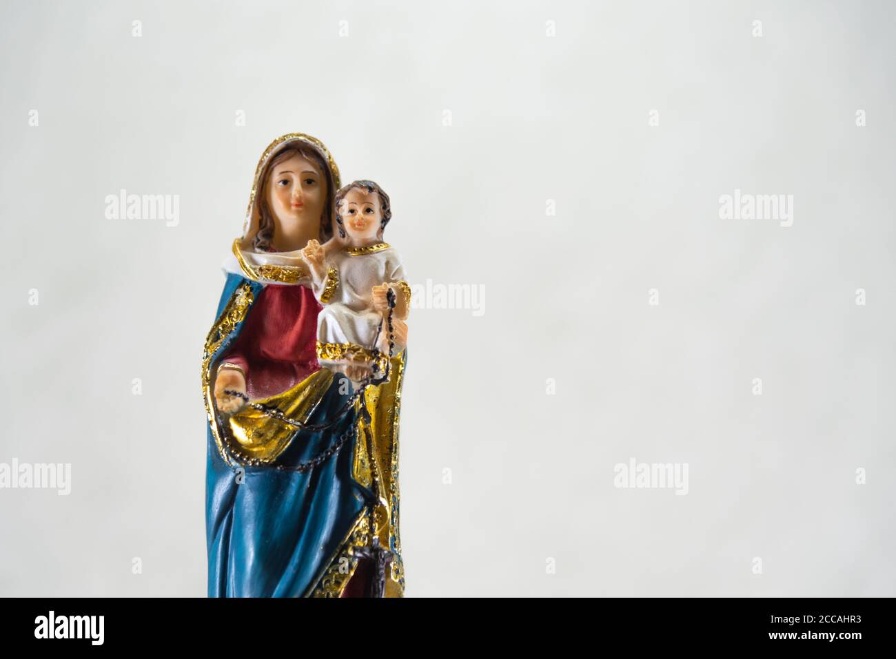 Symbolism and religiosity. Image of saint of the catholic church ...