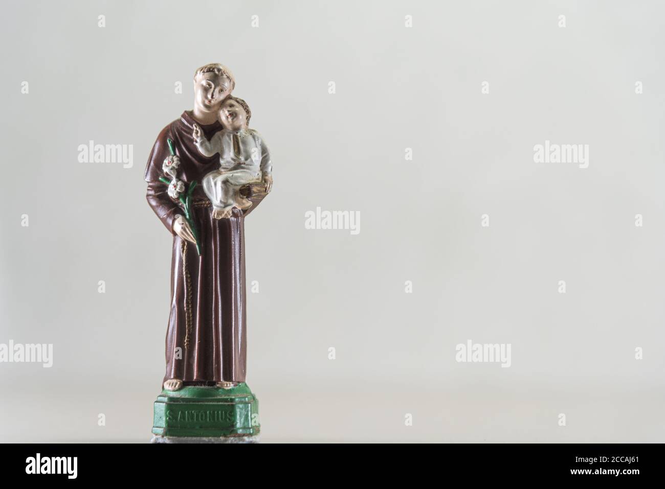 Symbolism and religiosity. Image of saint of the catholic church ...