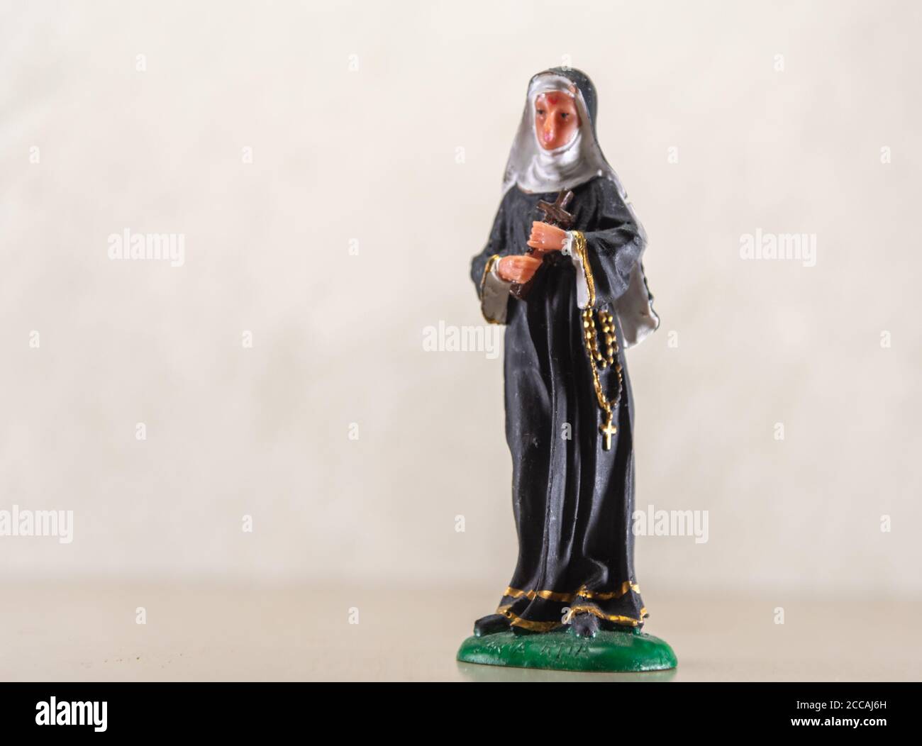 Symbolism and religiosity. Image of saint of the catholic church ...