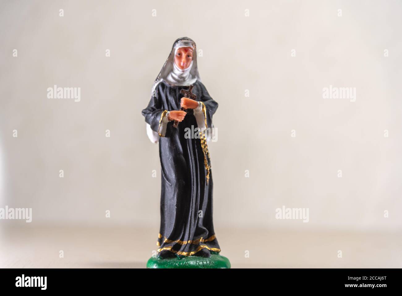 Symbolism and religiosity. Image of saint of the catholic church ...