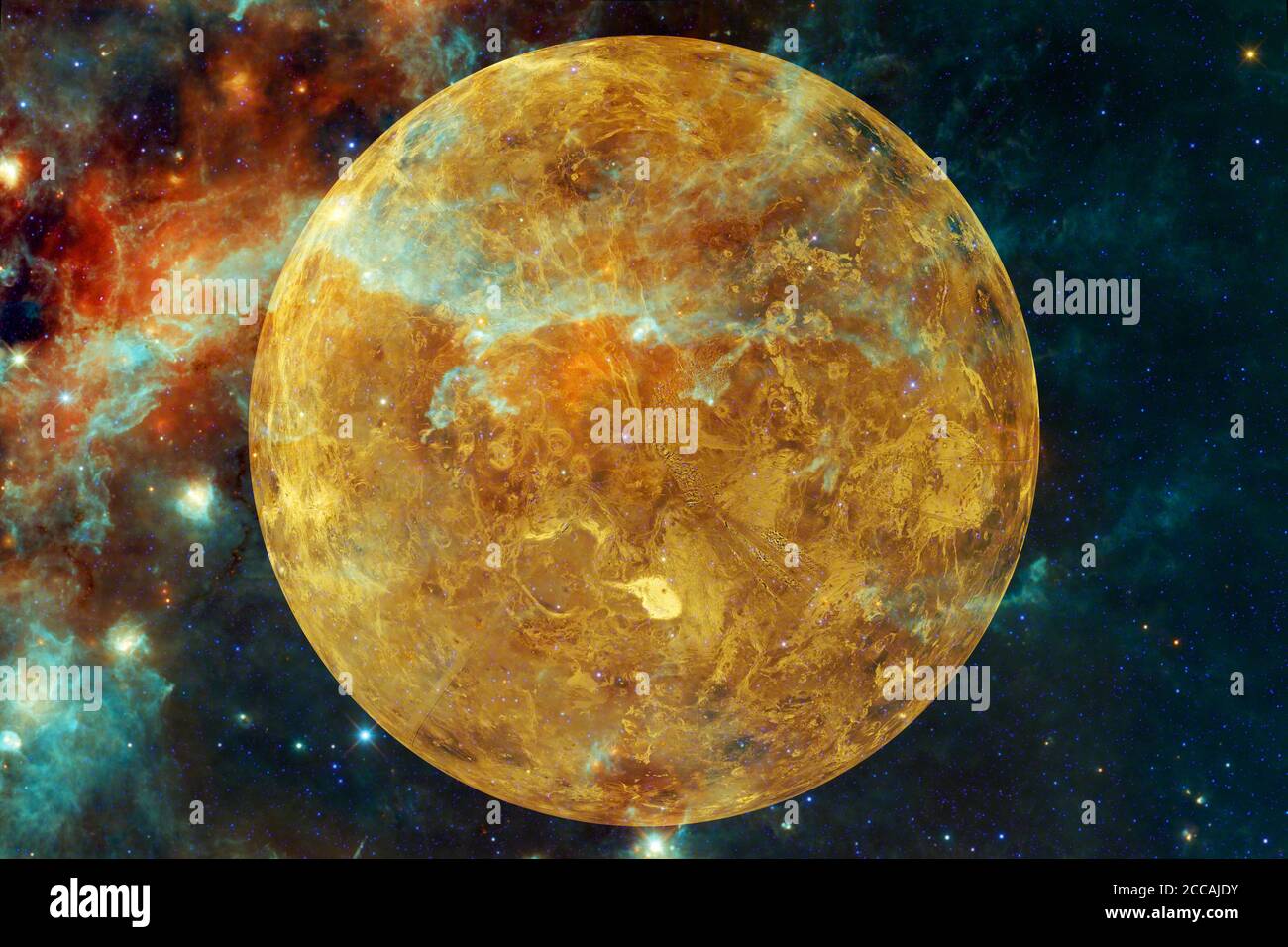Planet Venus. Solar system. Cosmos art. Elements of this image ...