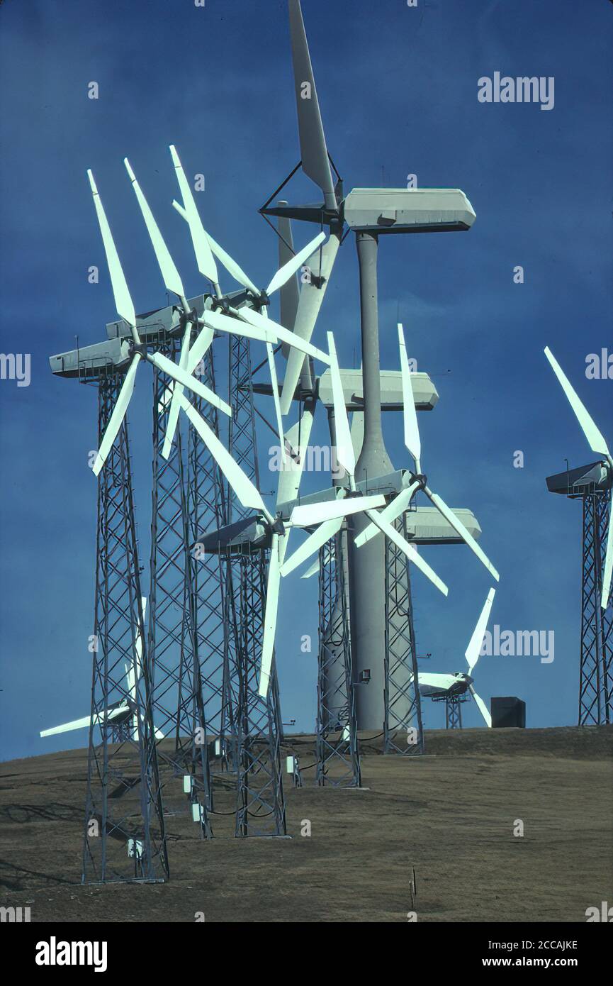 Windmills California Altamont Pass Stock Photo - Alamy