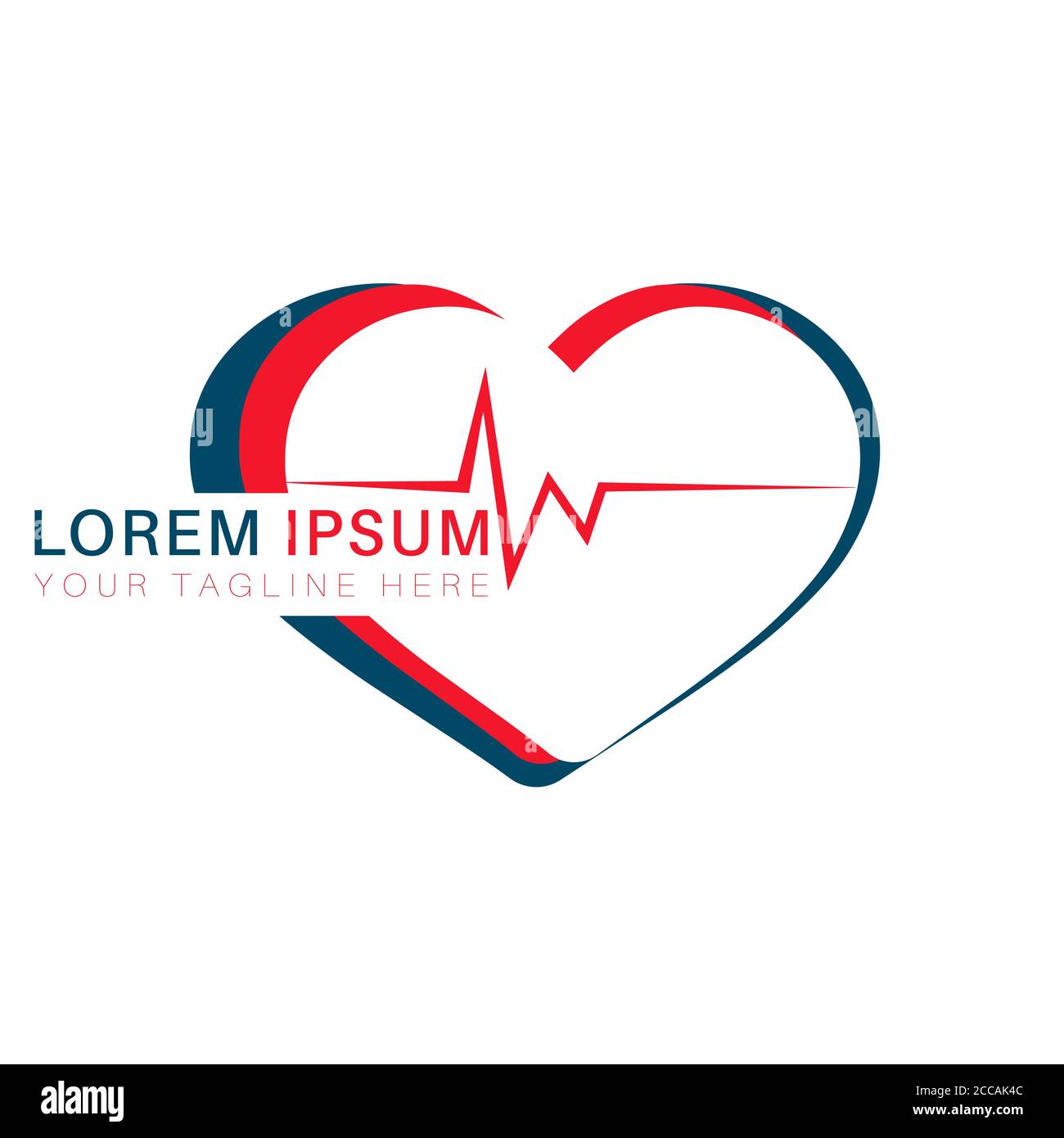 Cardiology doctor illustration vector logo design Stock Vector Image ...