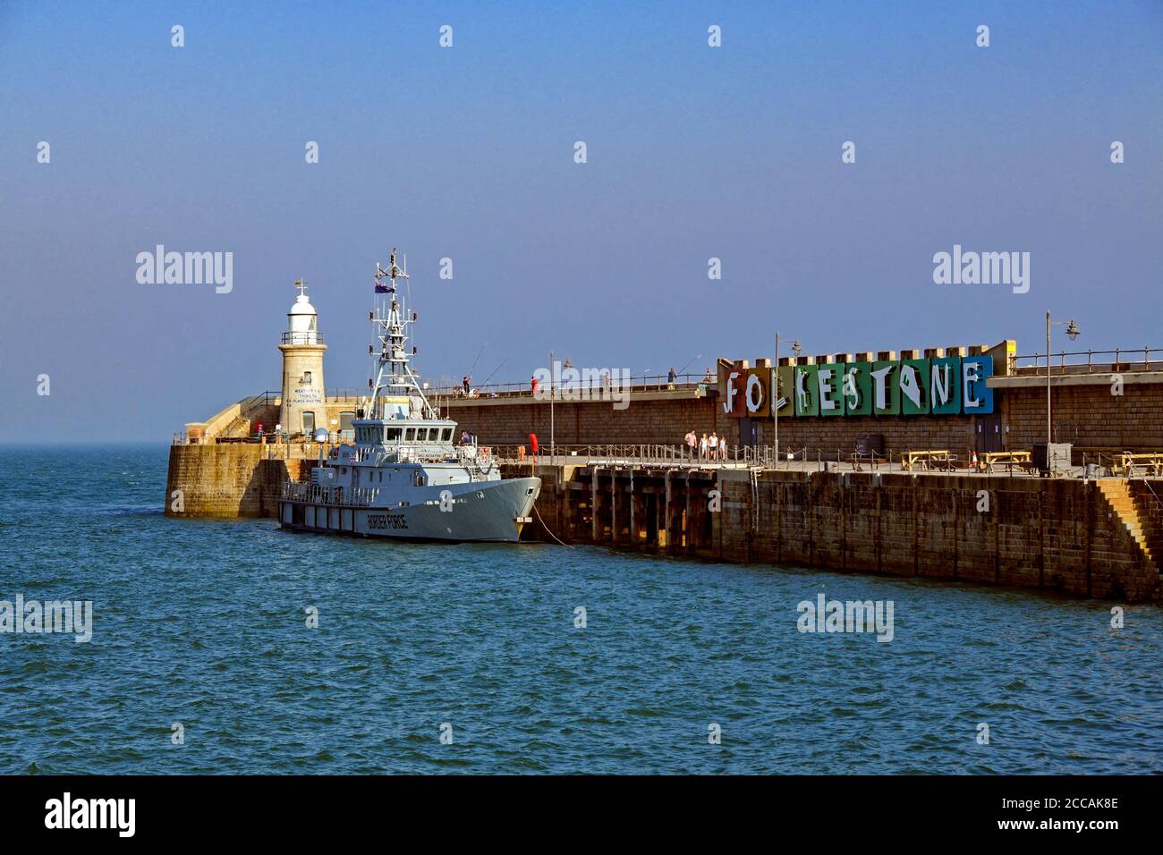 Folkestone Pier Kent England Stock Photo - Alamy