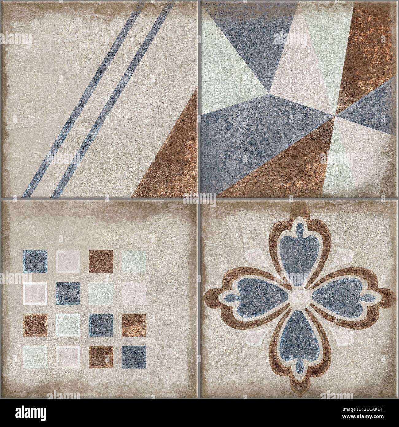 italian tile pattern design Stock Photo - Alamy