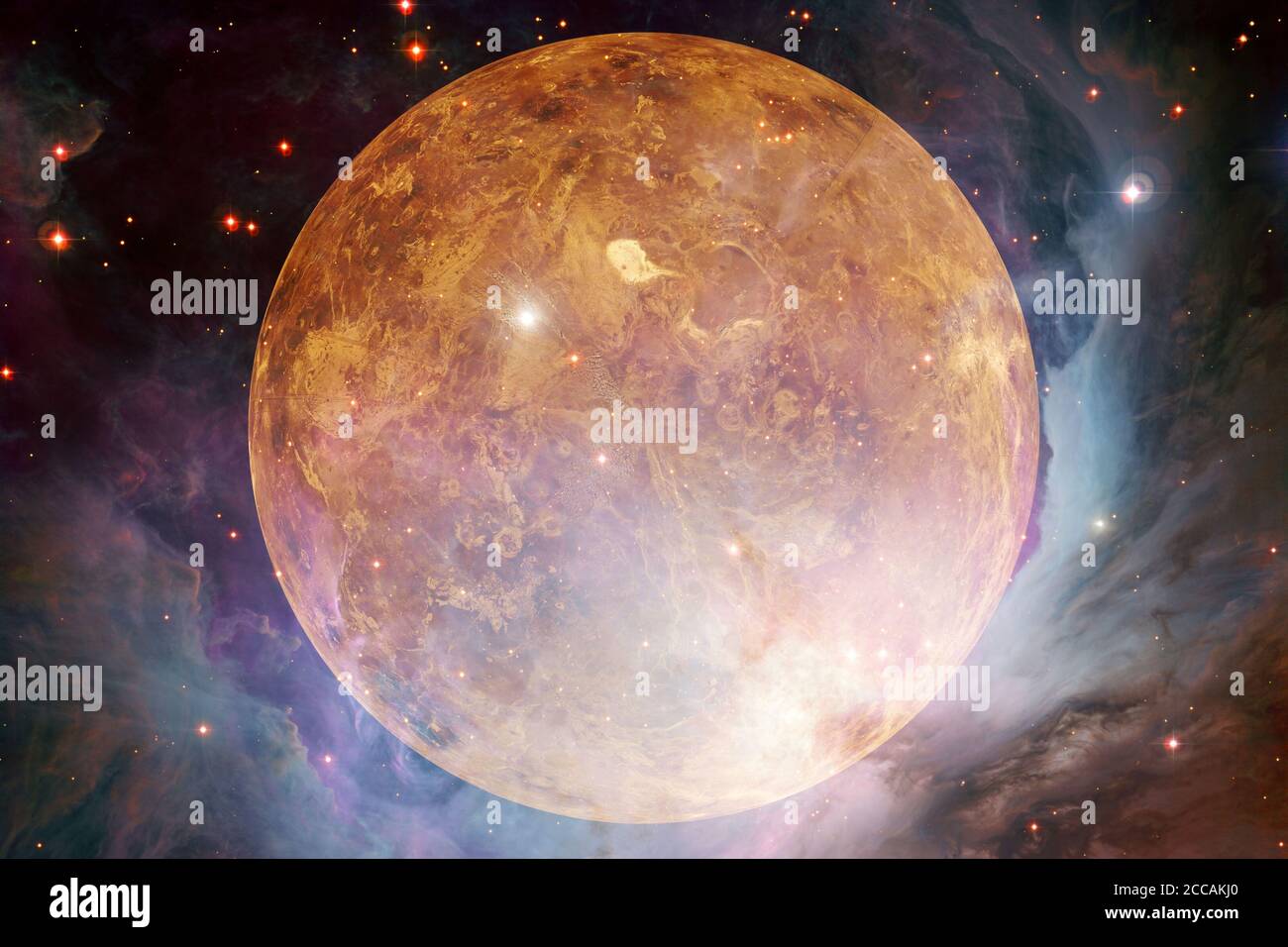 Planet Venus. Solar system. Cosmos art. Elements of this image ...