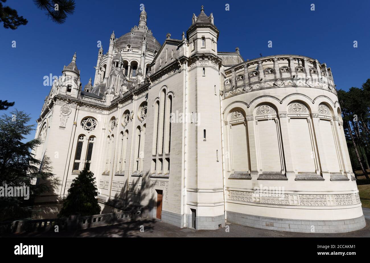 The famous basilica of St. Therese of Lisieux in Normandy, France Stock ...