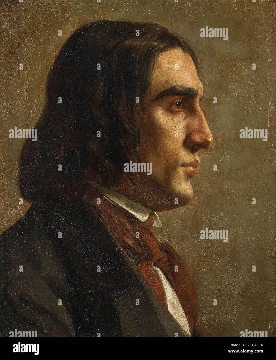 Portrait of the Composer Robert Schumann (1810-1856). Museum: PRIVATE ...