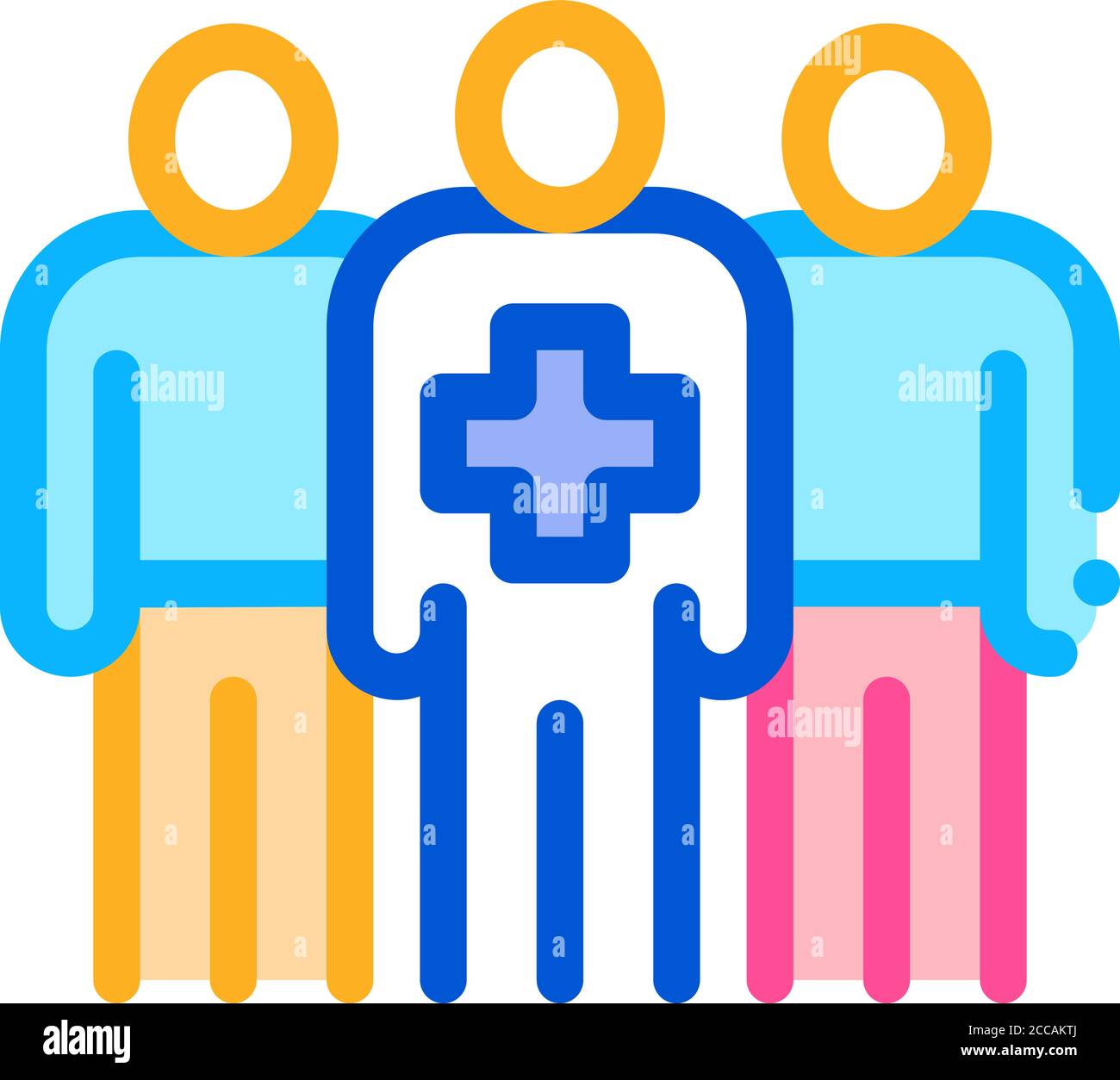 medical staff icon vector outline illustration Stock Vector Image & Art ...