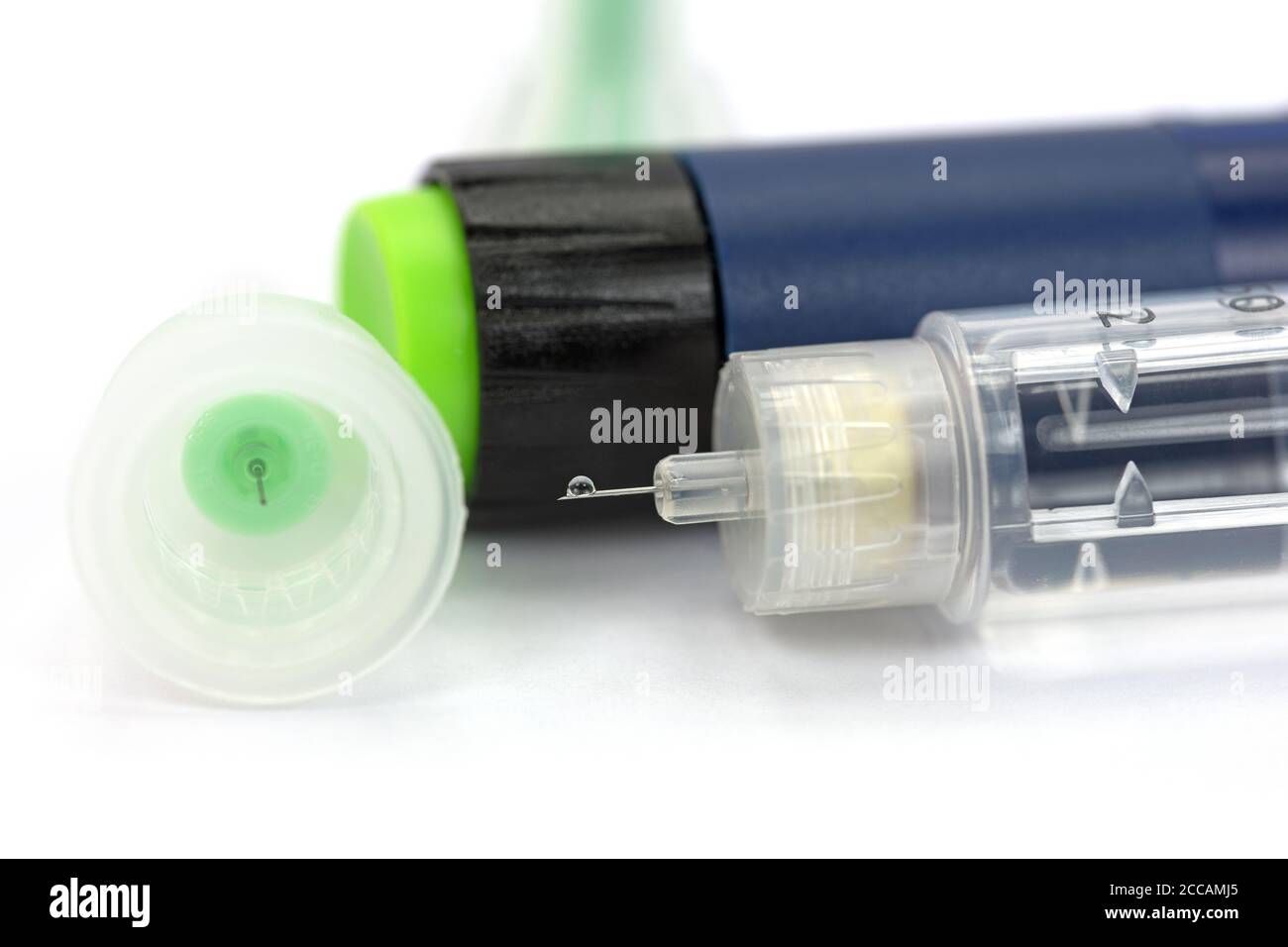 Insulin syringe in a close up Stock Photo - Alamy