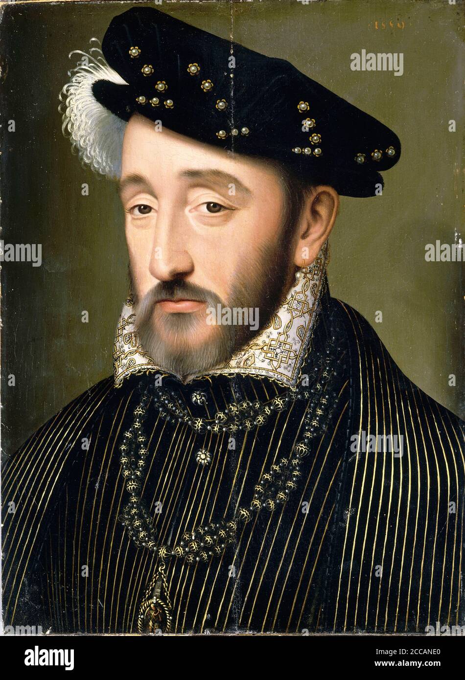 Portrait of King Henry II of France (1519-1559). Museum: Musée de l ...