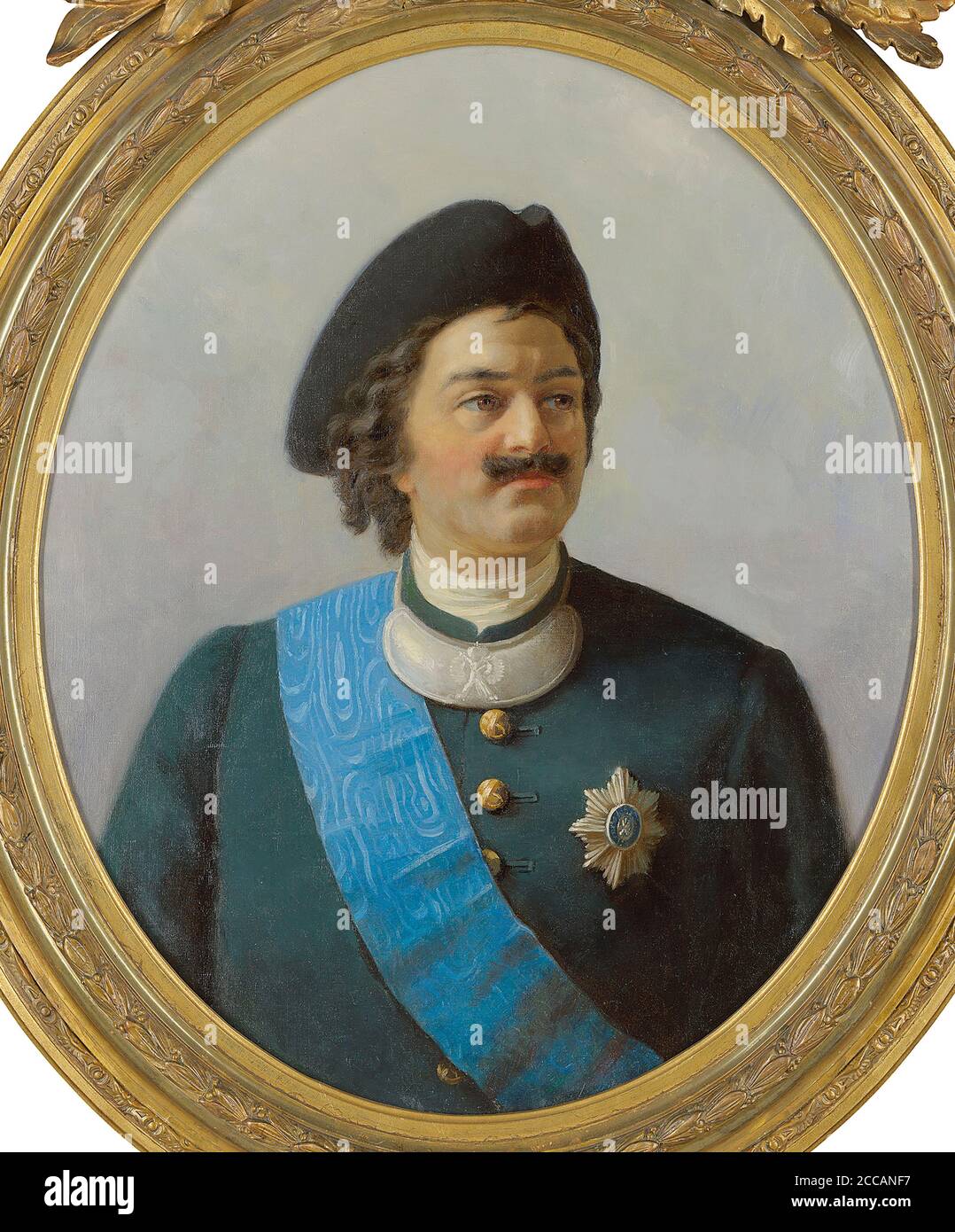 Portrait of Emperor Peter I the Great (1672-1725). Museum: PRIVATE ...