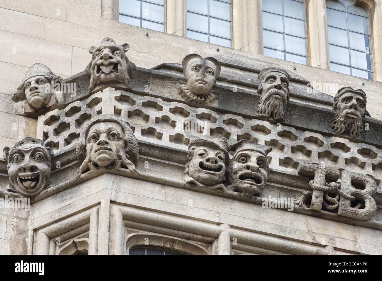 Gargoyles at Bodleian Libraries in Oxford Stock Photo - Alamy