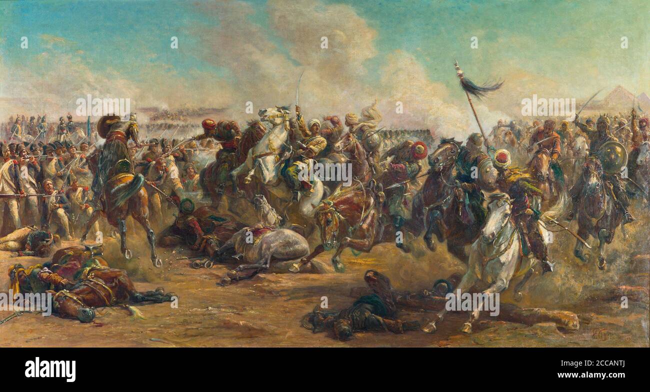 The Battle of the Pyramids. Museum: PRIVATE COLLECTION. Author: PAUL ...