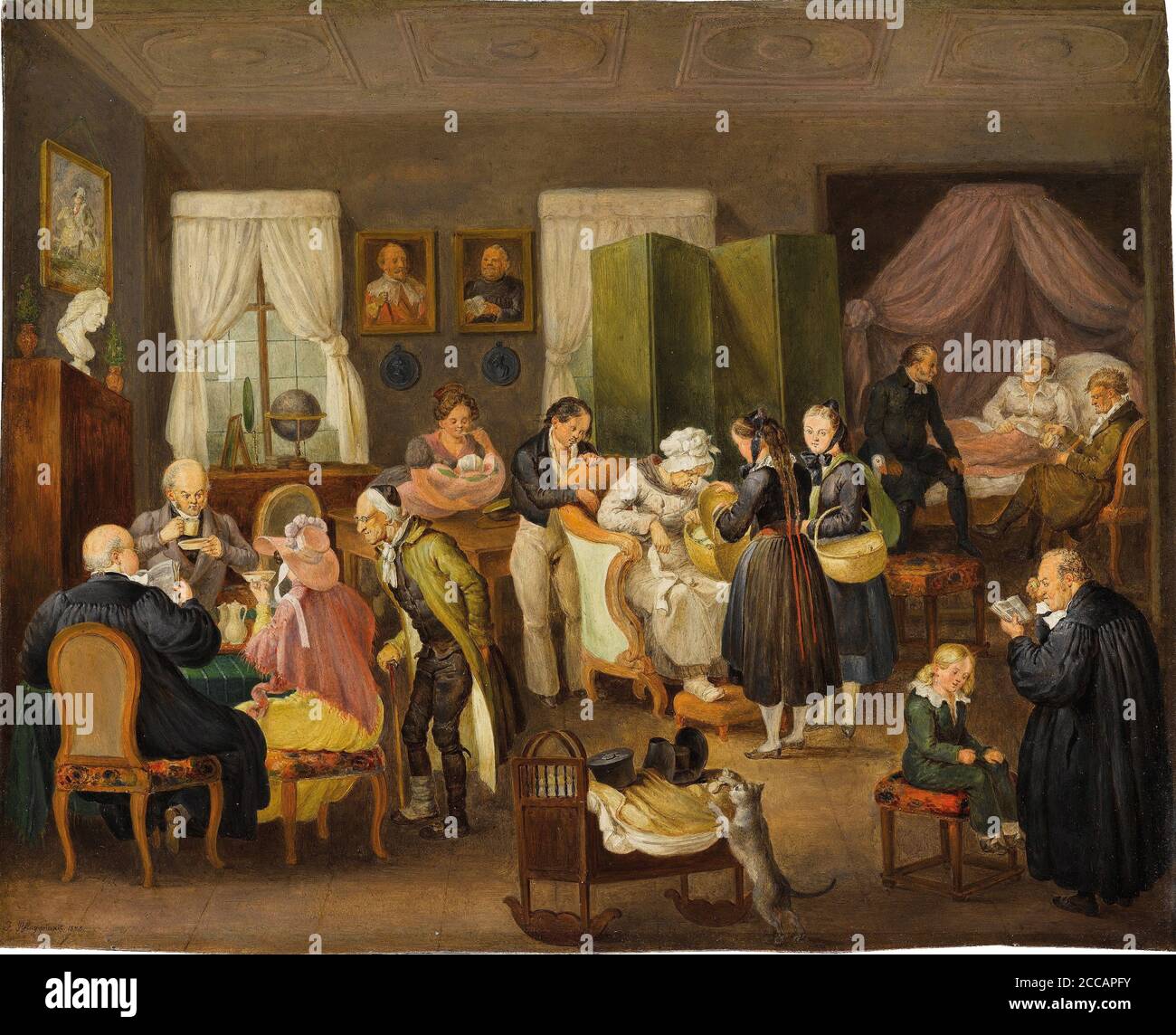 Visit to the Protestant Pastor's House for Baptism. Museum ...