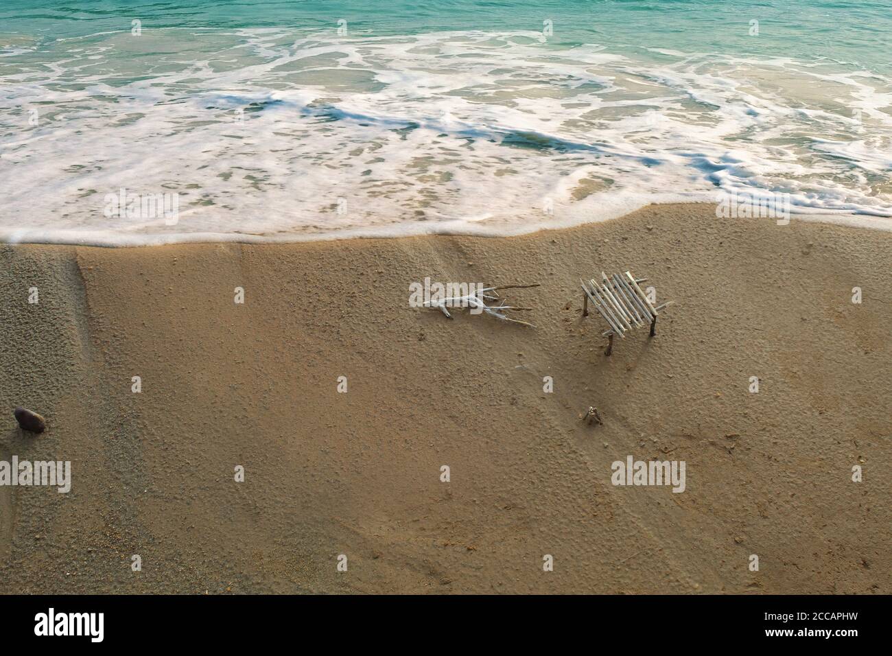 Ariel view of a tropical beach Stock Photo - Alamy