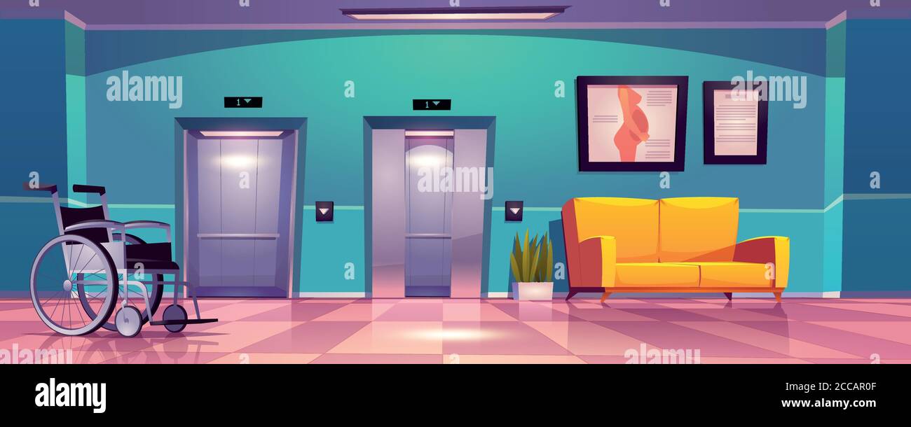 Cartoon Hospital Waiting Room