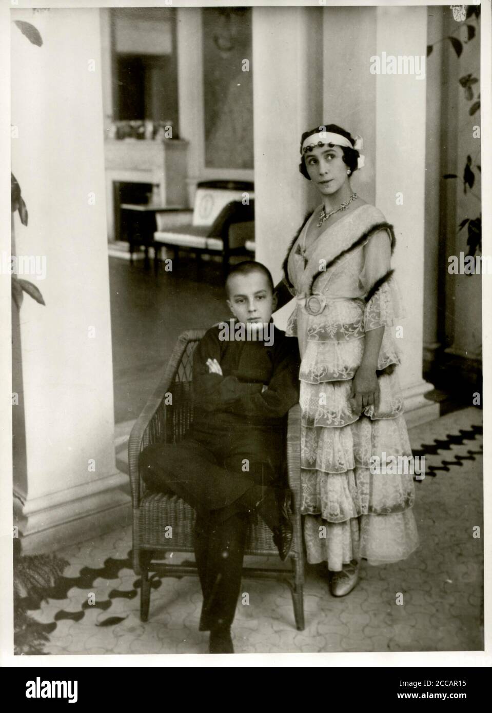 Mathilde Kschessinska (1872-1971) with her son Vladimir. Museum ...