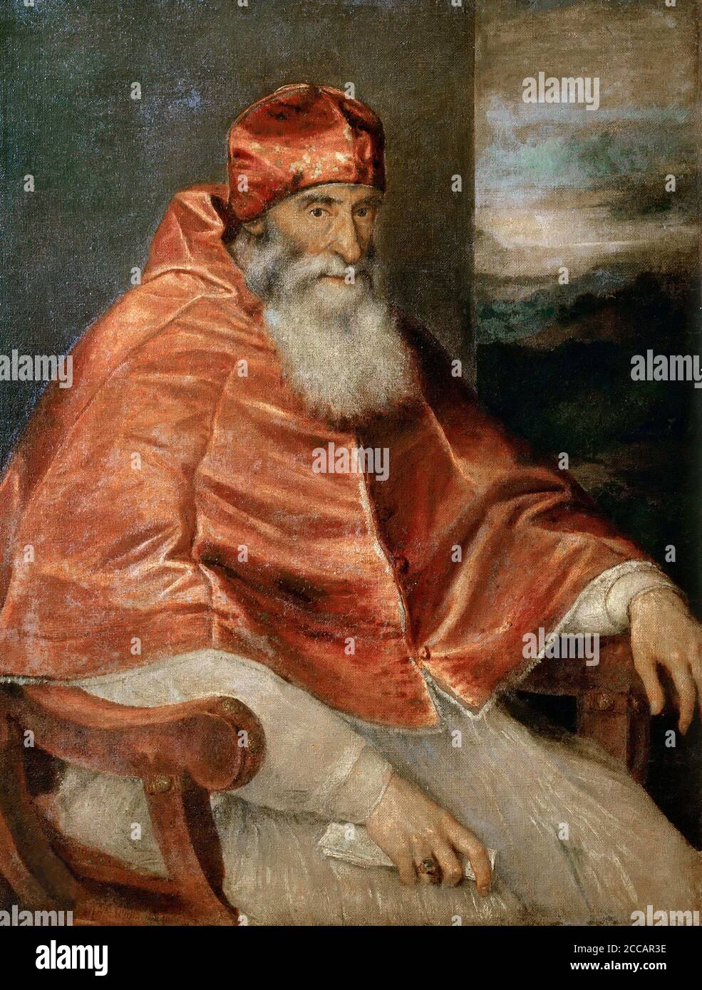 Portrait of Pope Paul III. Museum: Museo di Capodimonte, Naples. Author ...