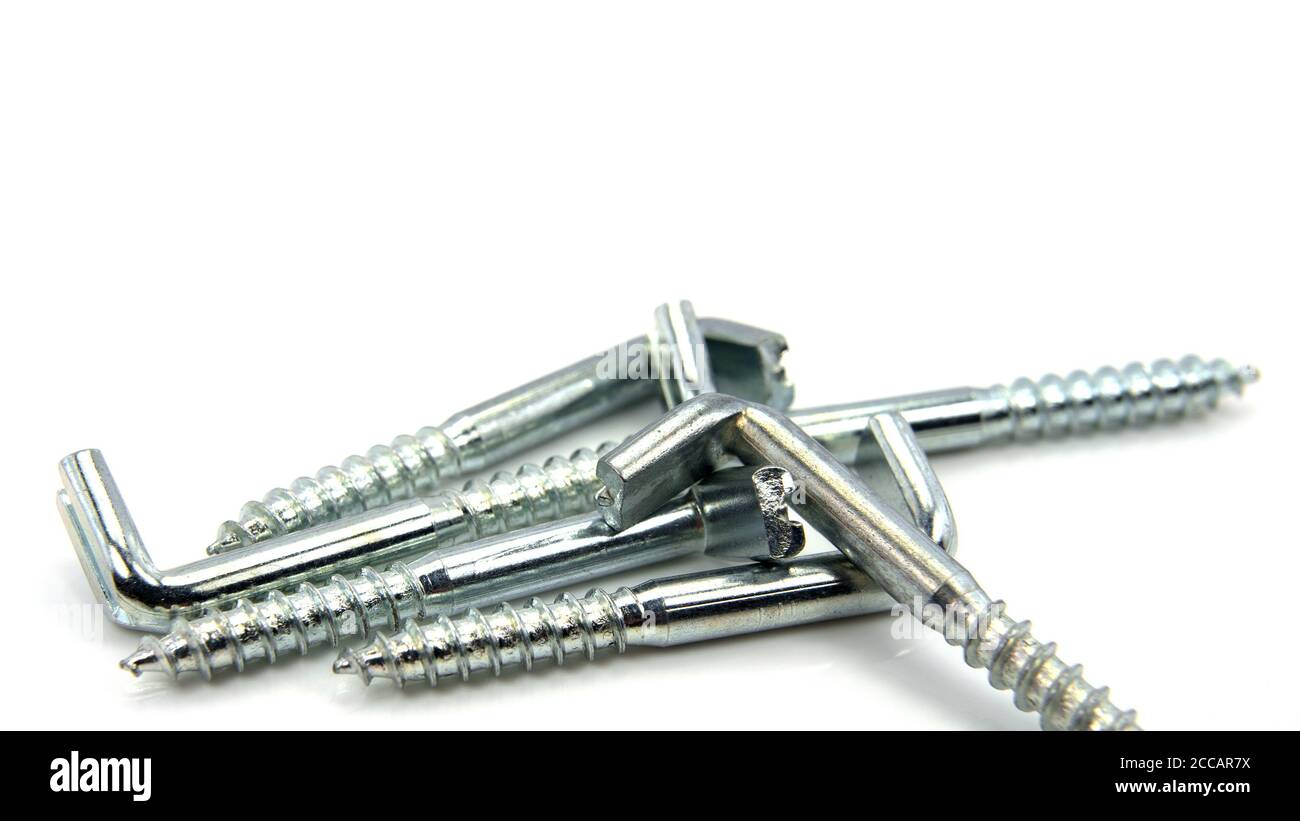 Slotted screw hooks hi-res stock photography and images - Alamy