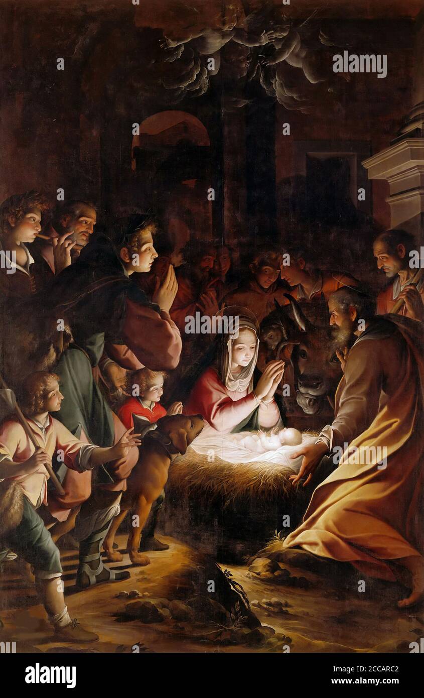 The Adoration of the Shepherds. Museum: Pinacoteca di Brera, Milan ...