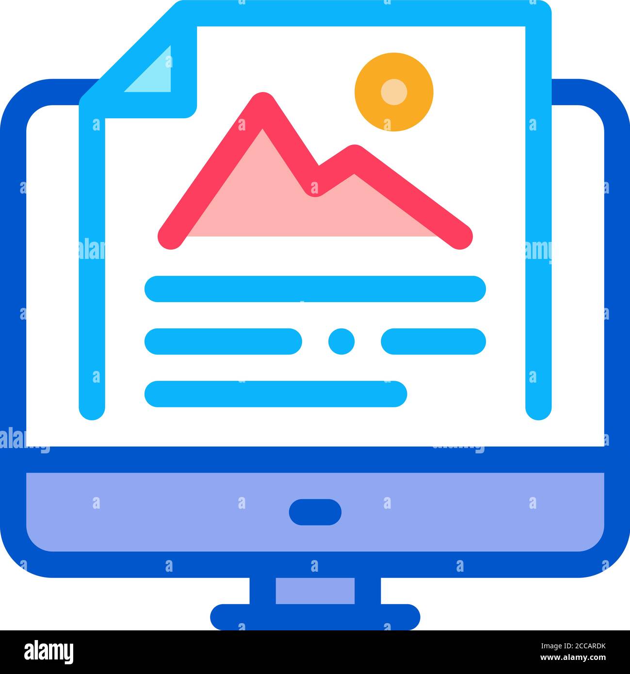computer file picture characterisitcs icon vector outline illustration ...