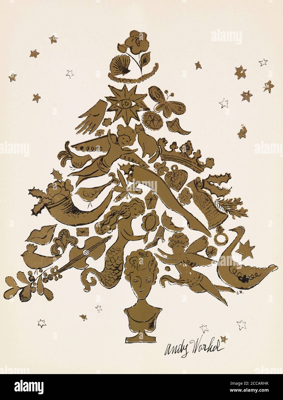 Christmas Tree. Museum: PRIVATE COLLECTION. Author: ANDY WARHOL Stock ...