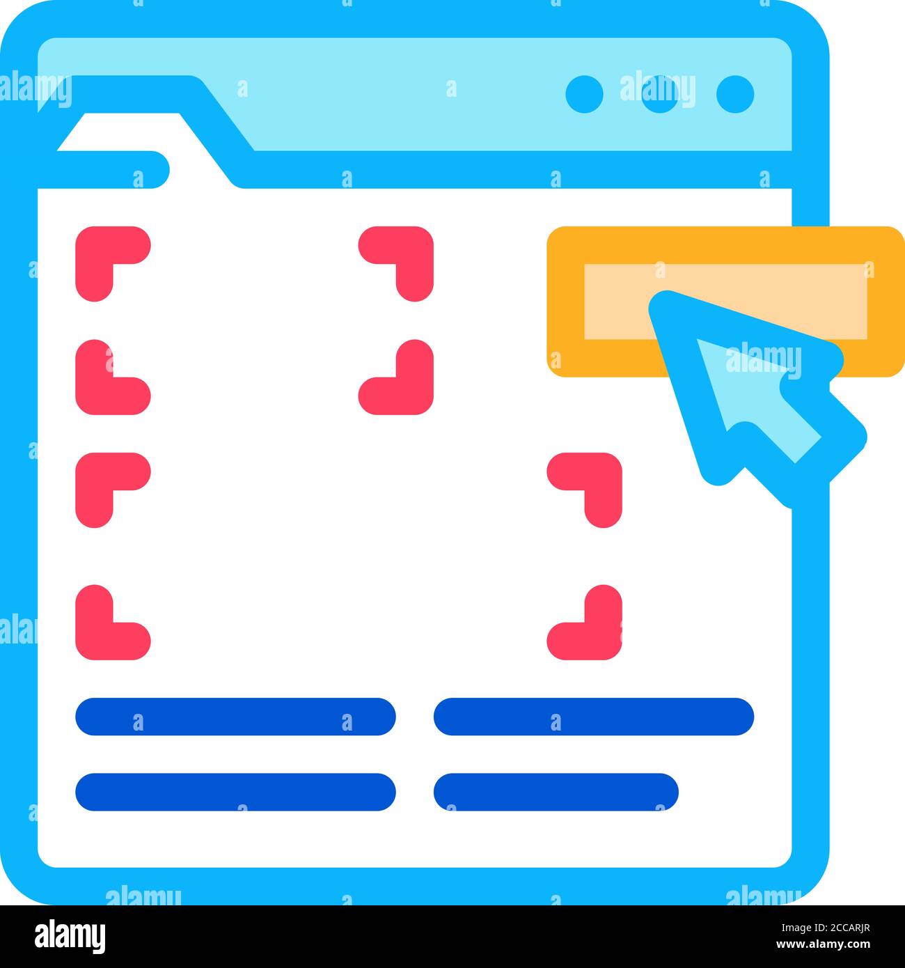 editing web site icon vector outline illustration Stock Vector Image ...