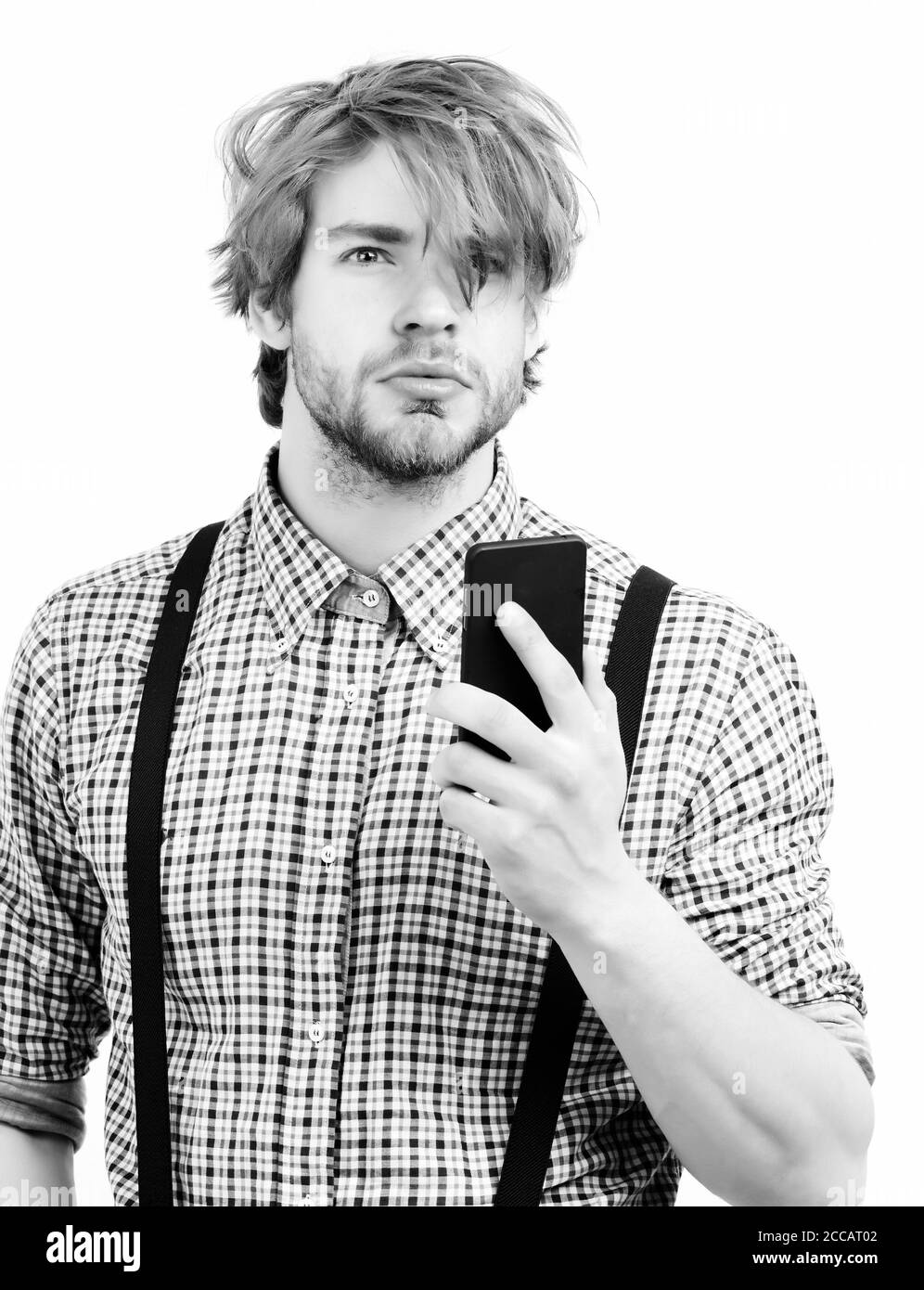 High tech mobile Black and White Stock Photos & Images - Alamy