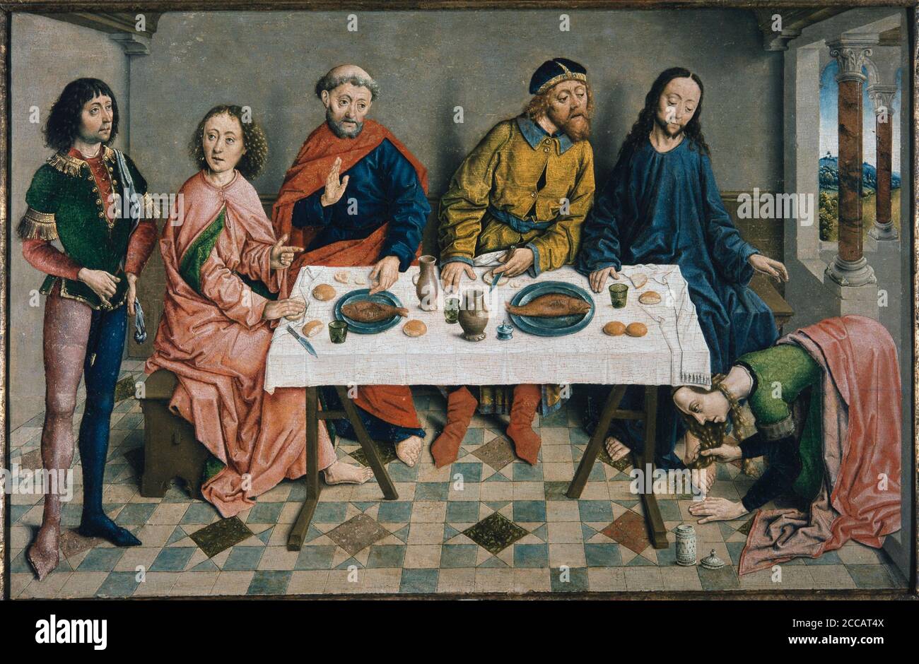 Jesus in the house of simon the pharisee hi-res stock photography and ...