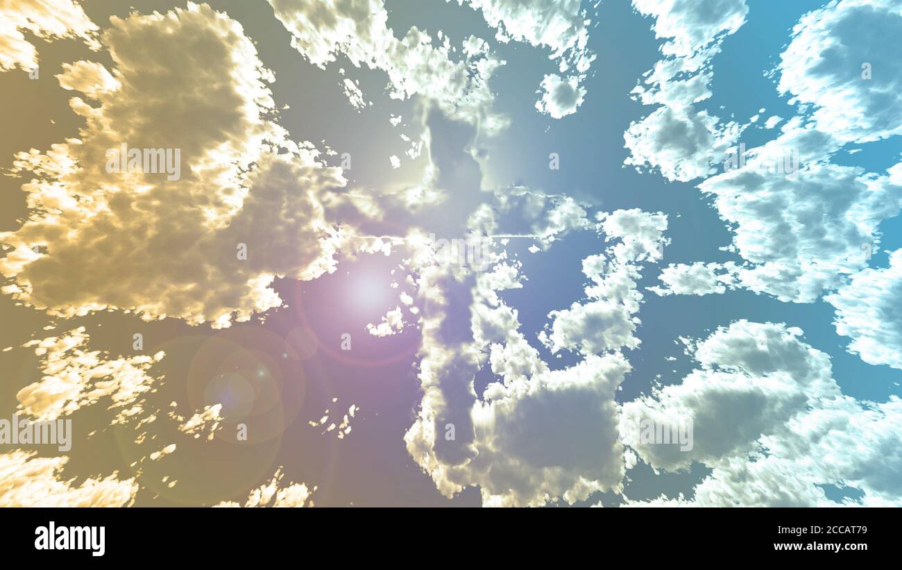 Colorful Cloud cross in sky Stock Photo - Alamy