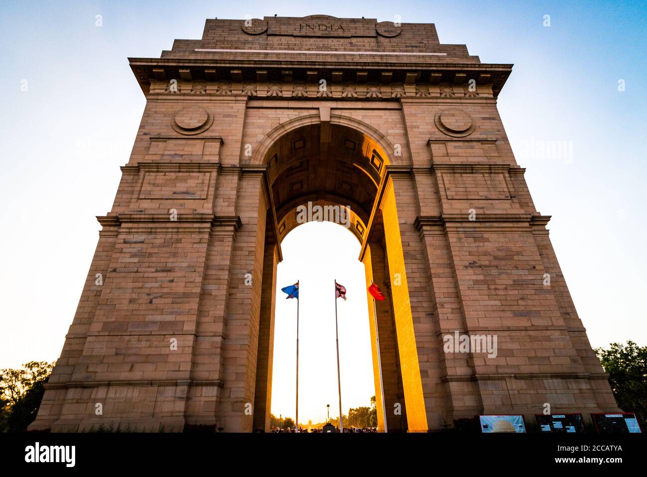 India Gate war memorial located in New Delhi, India. India Gate is the ...