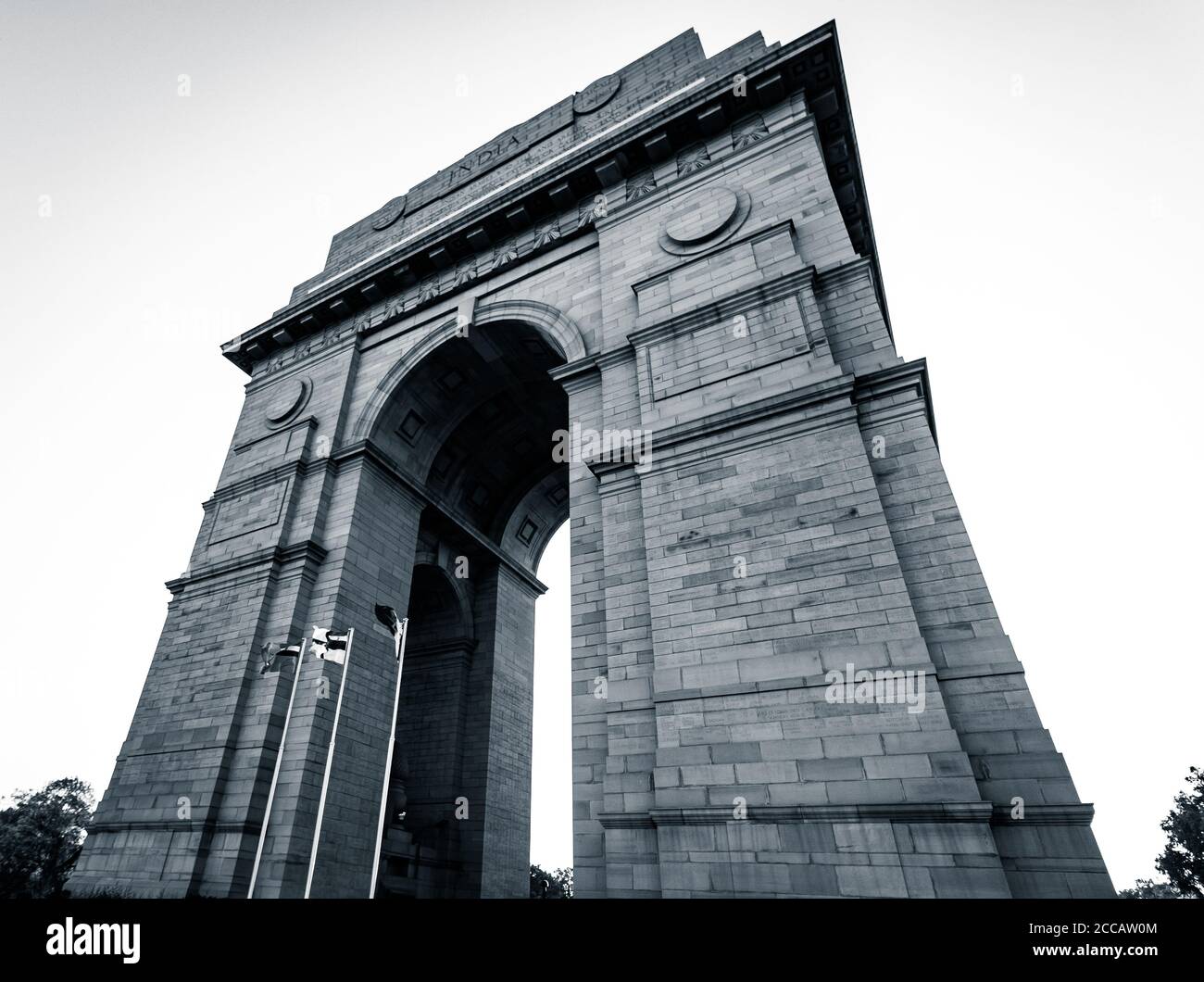 India Gate war memorial located in New Delhi, India. India Gate is the ...