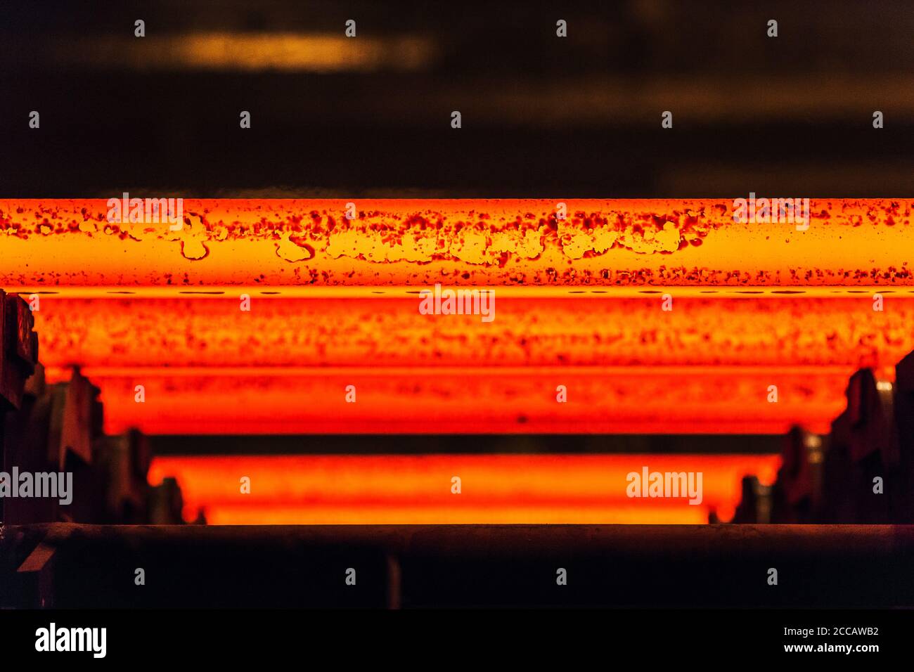 Hot billet bloom continuous casting, also called strand casting Stock ...