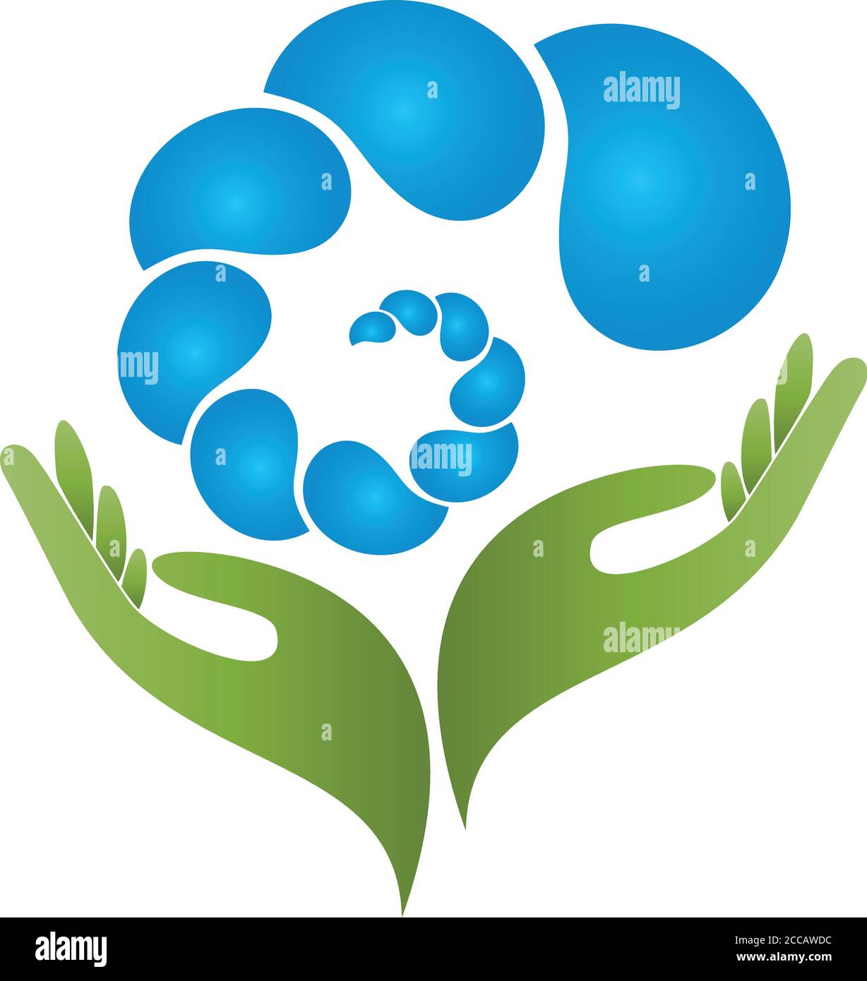 Hands, water, spa, nature, logo Stock Vector Image & Art - Alamy